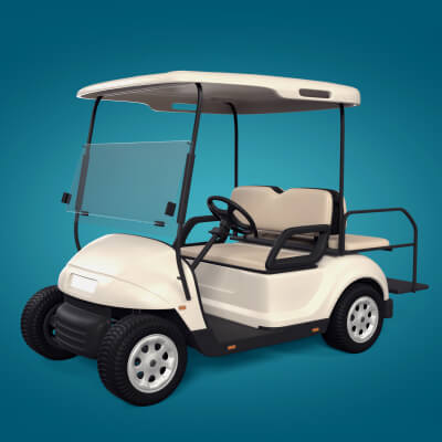 Generic Golf Cart V1 Electric Sports Vehicle - Blender Model by Ocstard
