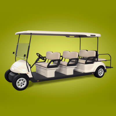 Generic Ultra-Large Golf Cart - Electric Sport Vehicle 3D Model by Ocstard