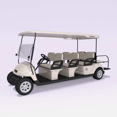 Generic Golf Cart - 3D Model by Ocstard