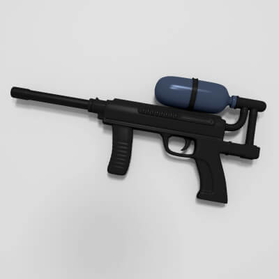 3d Printed Paintball Gun BT 4 Combat Paintball Gun 3d Model 3ds Max