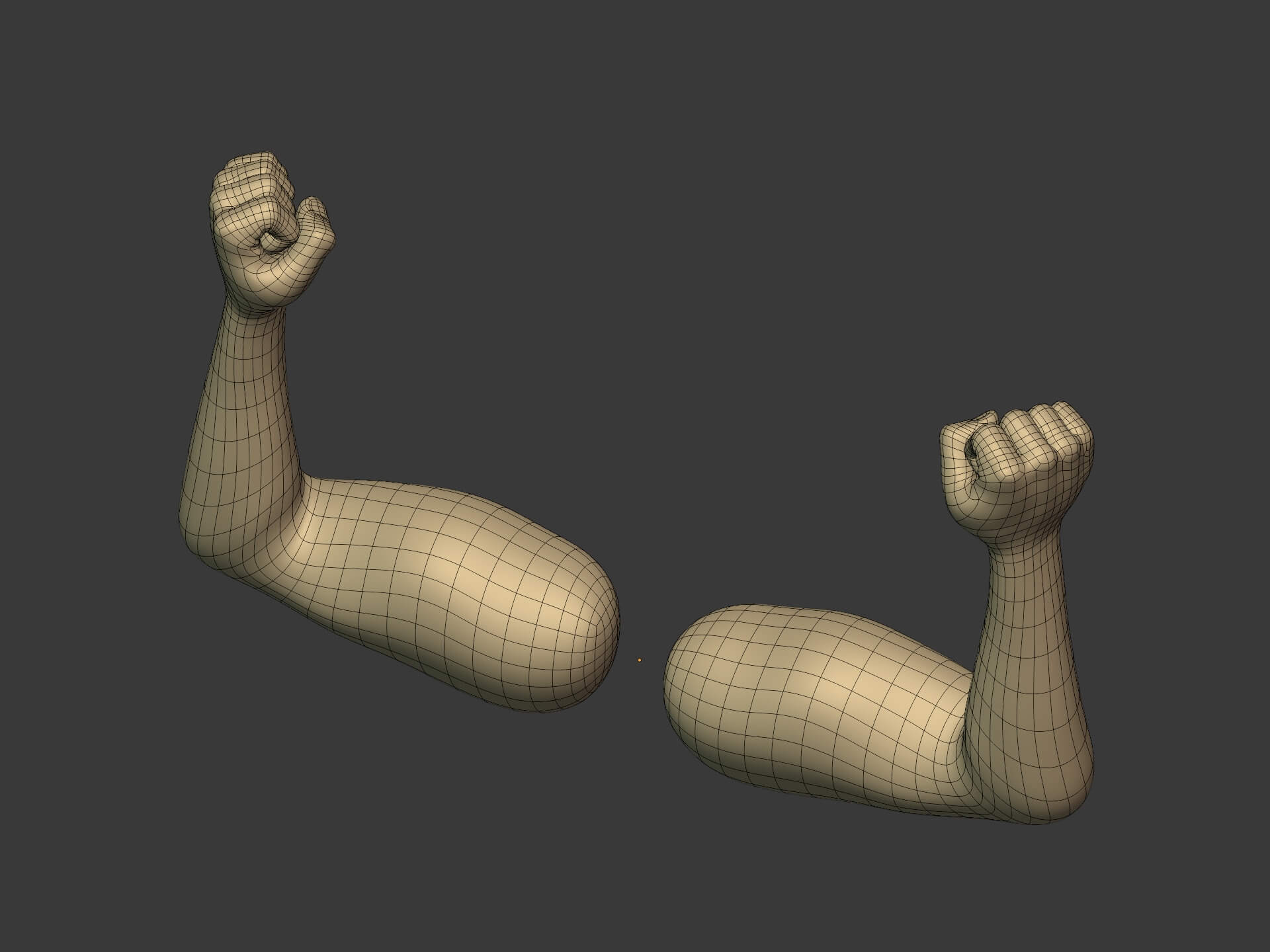 Muscle Hand Icon - 3D Model by Ocstard