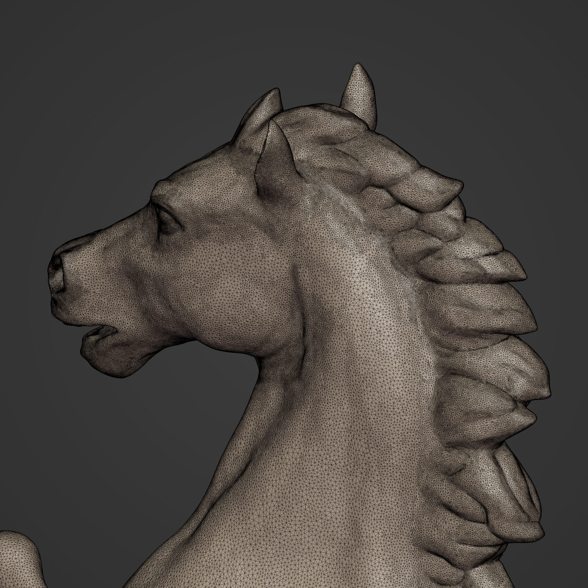 Horse Statue -- Ready for 3D Printing -- Original Design by Ocstard