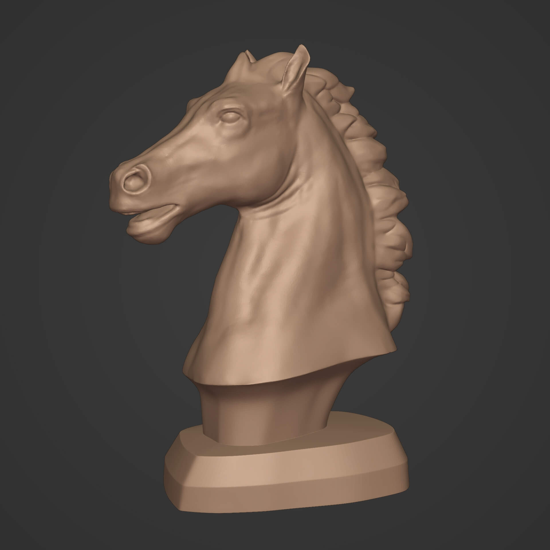 Horse Statue - 3D Print Model by Ocstard