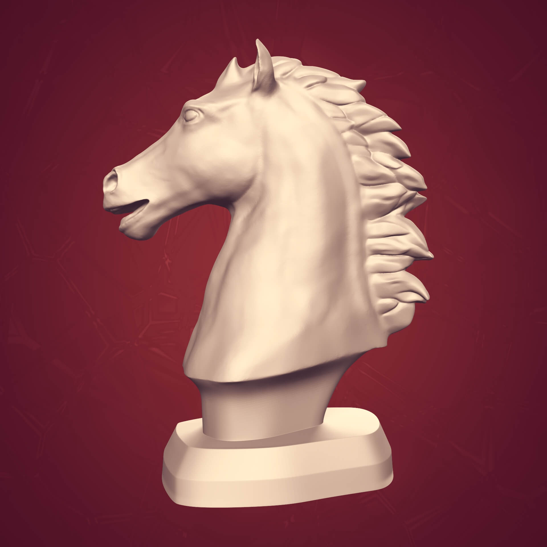 Horse Statue - 3D Model by Ocstard