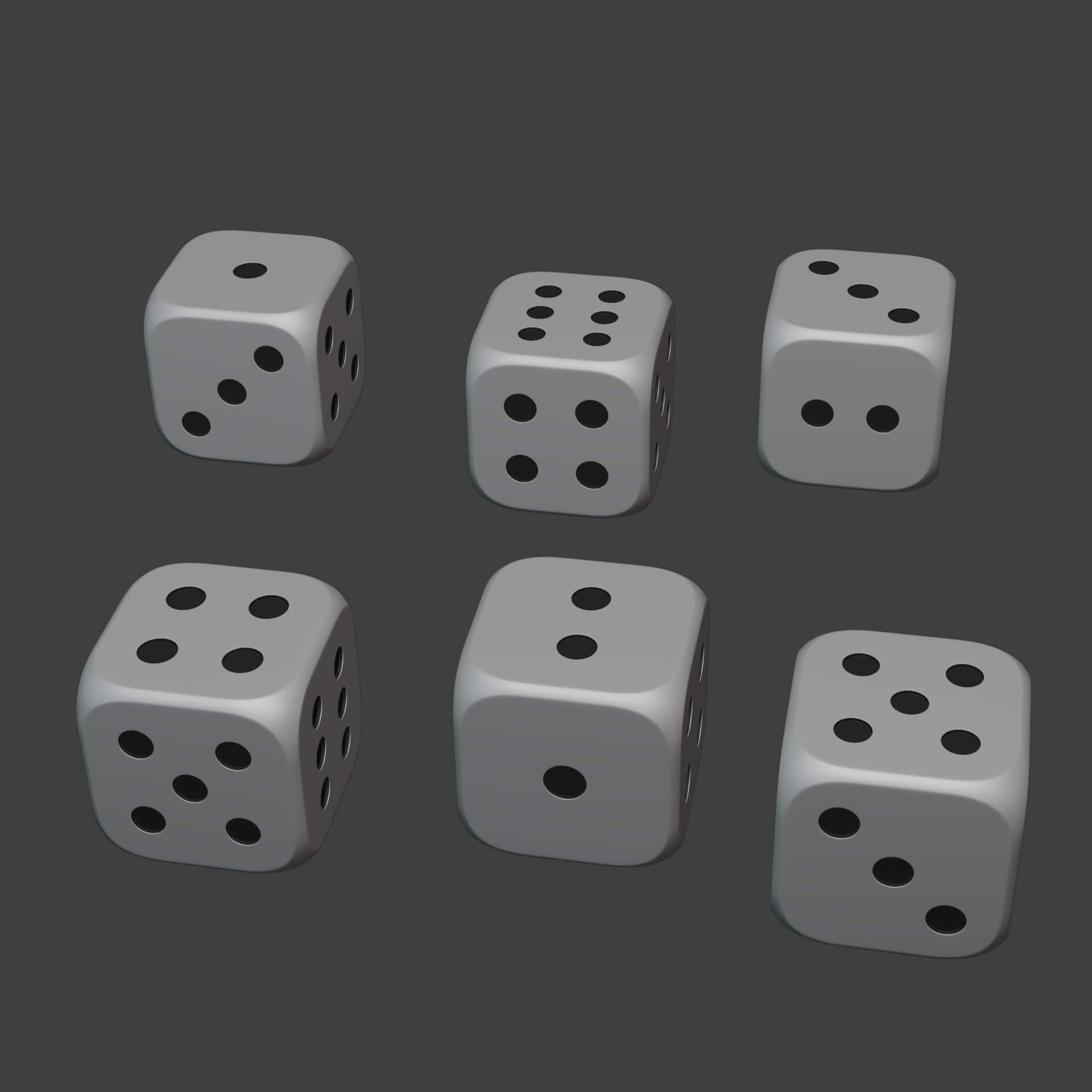 Classic Dice - 3D Model by Ocstard
