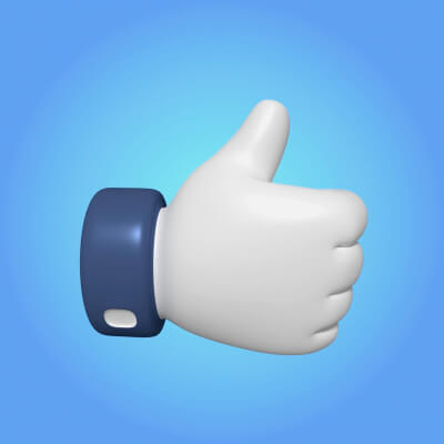 Cartoon Hand Icon - 3D Model by Ocstard