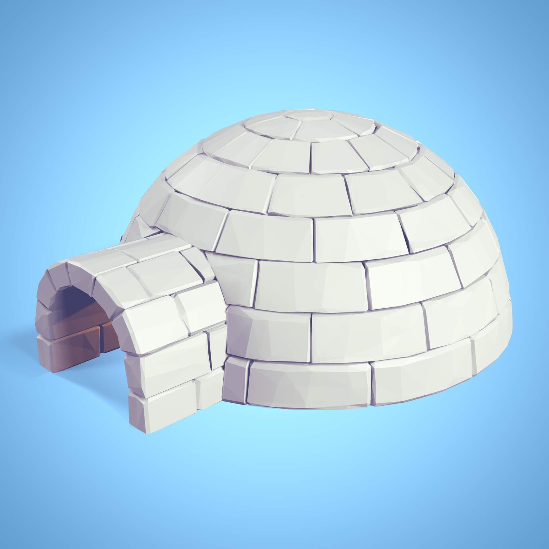 Igloo -------- 3D Model by Ocstard
