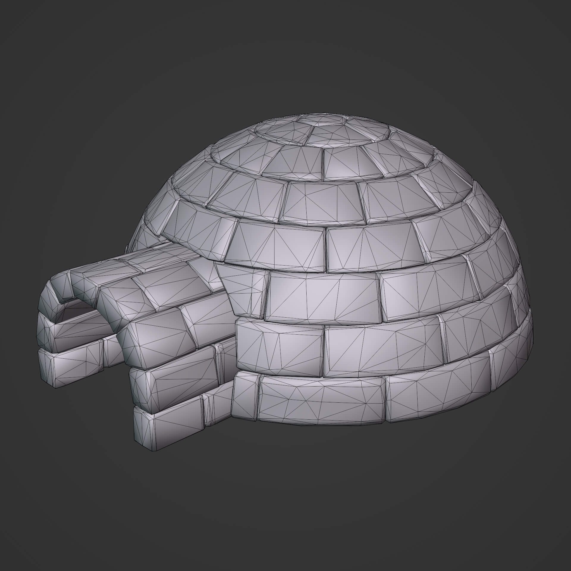 Igloo - 3D Model by Ocstard