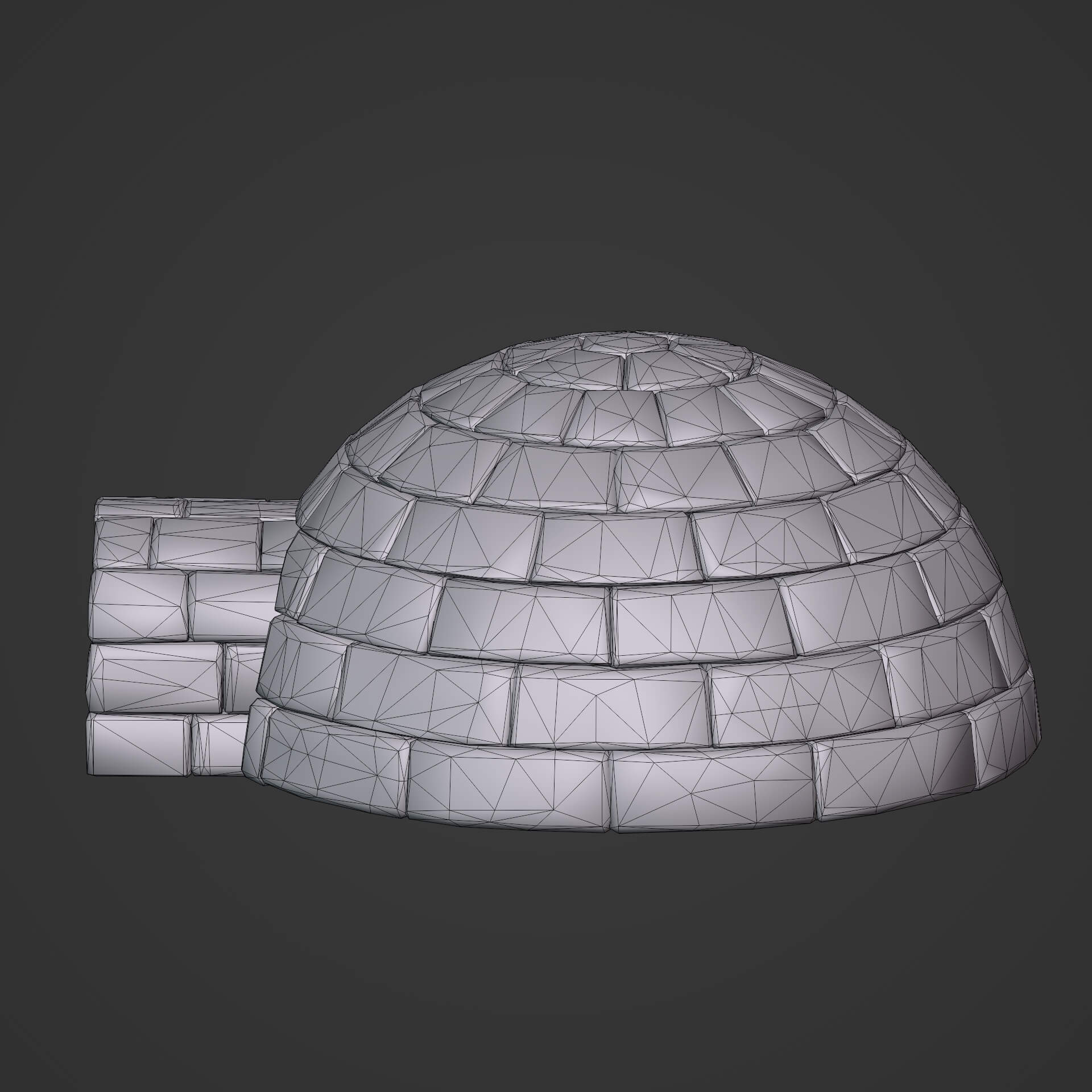 Igloo - 3D Model by Ocstard