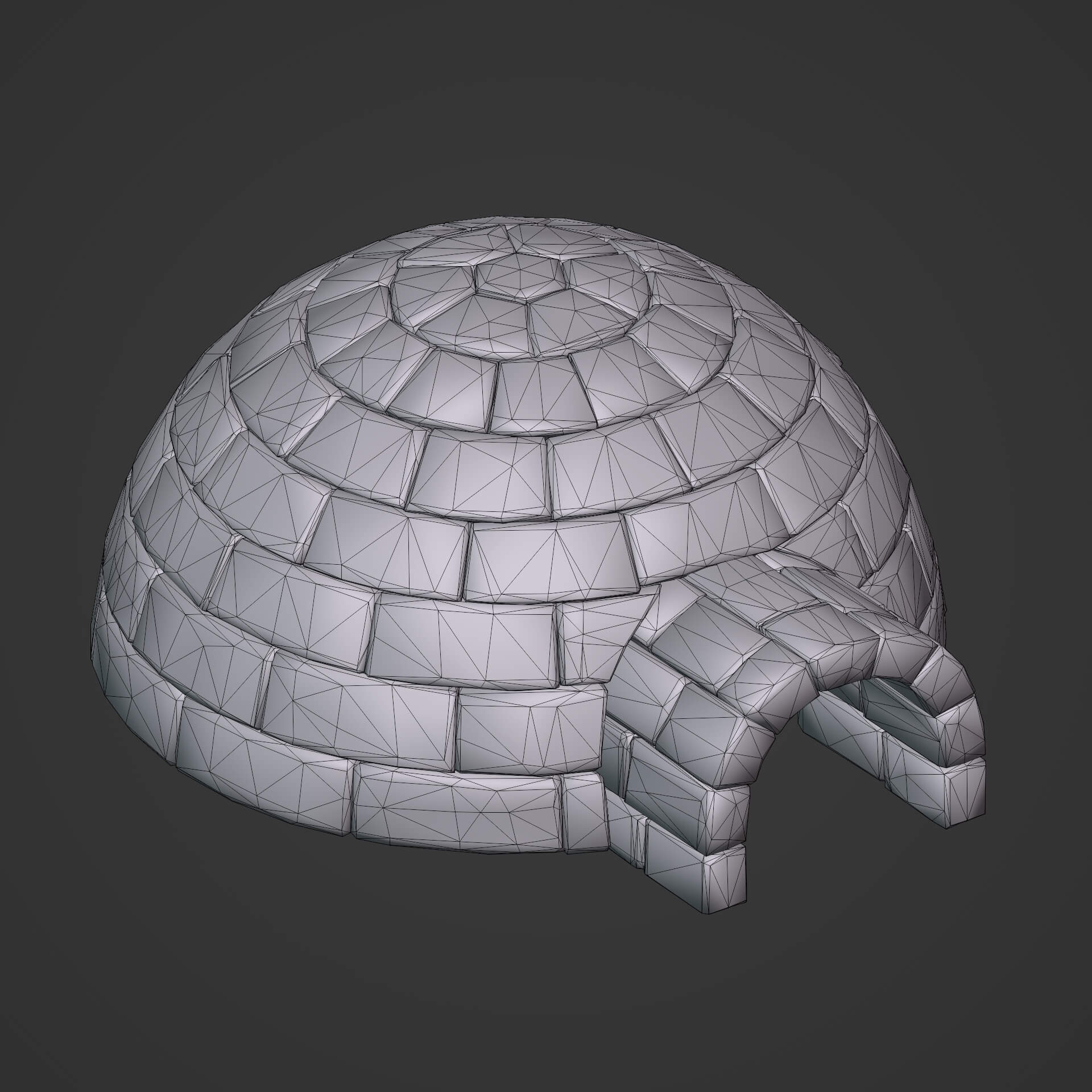 Igloo - 3D Model by Ocstard