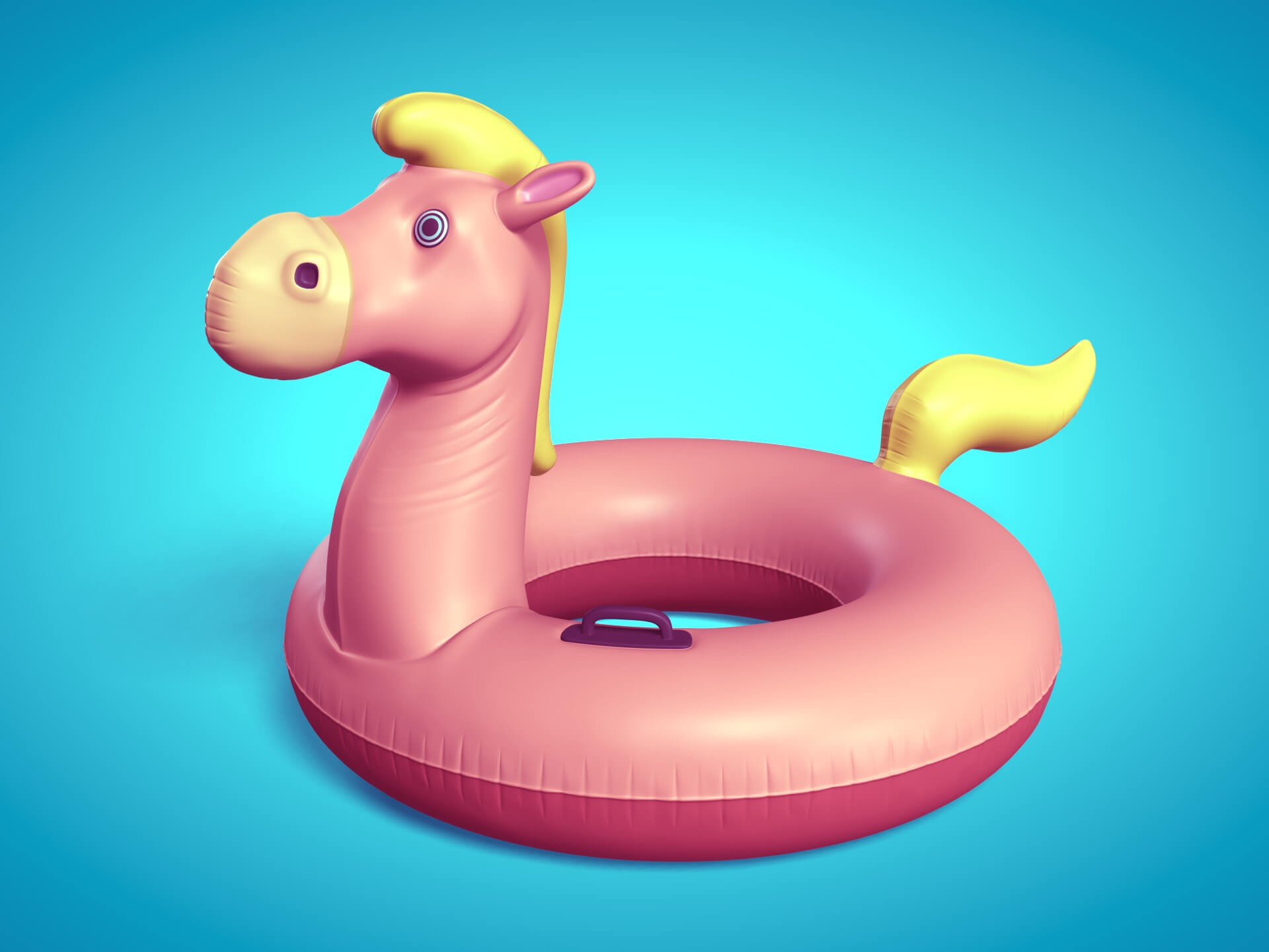 Inflatable Horse - 3D Model by Ocstard