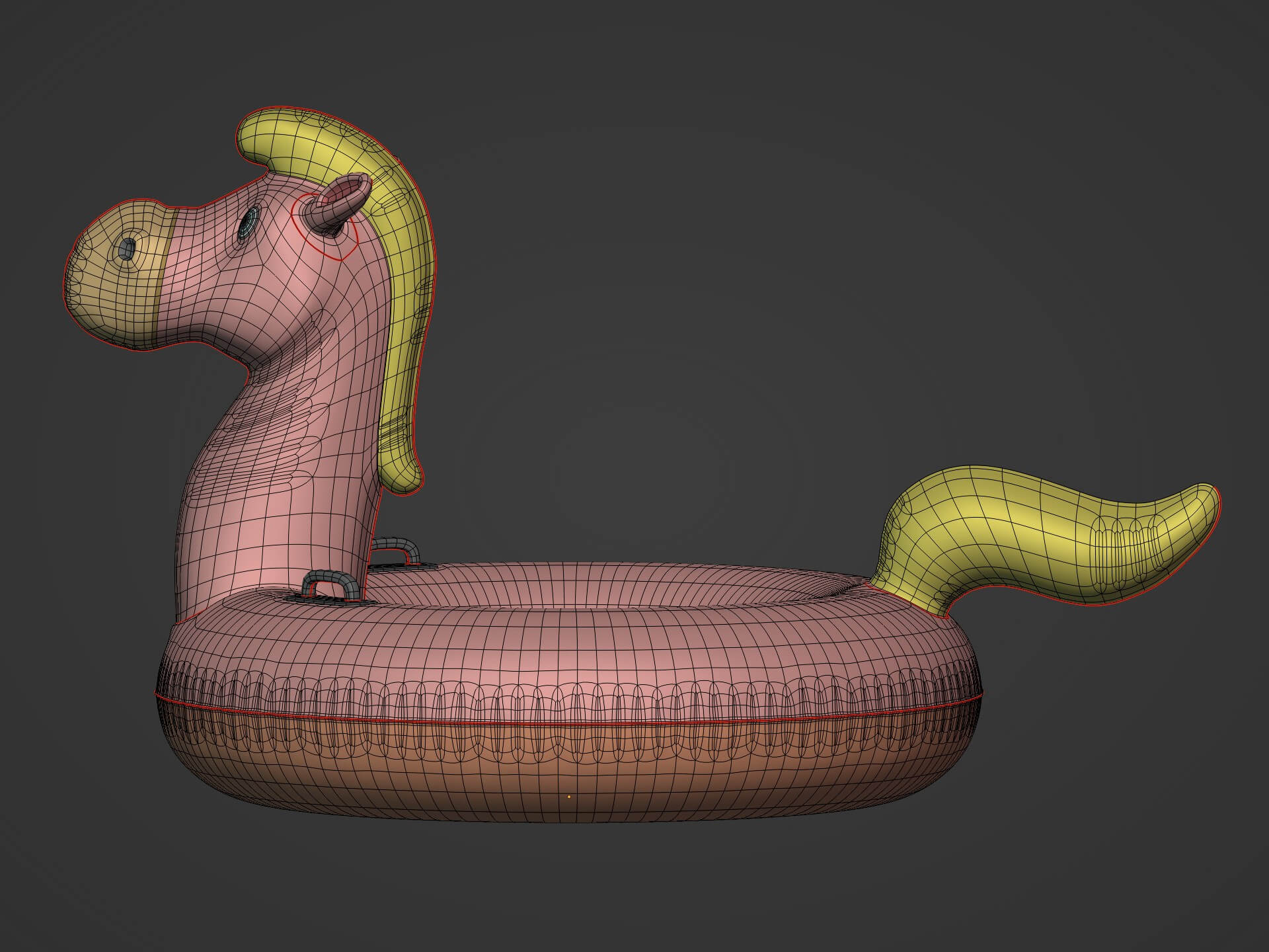 Inflatable Horse - 3D Model by Ocstard