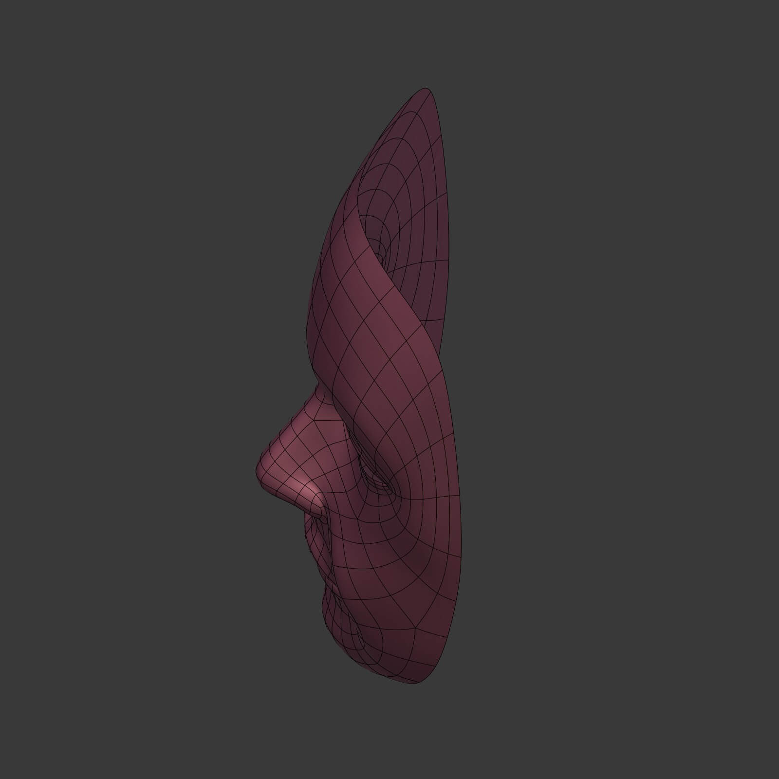 Male Theater Mask With Neutral Expressions - 3D Model by Ocstard