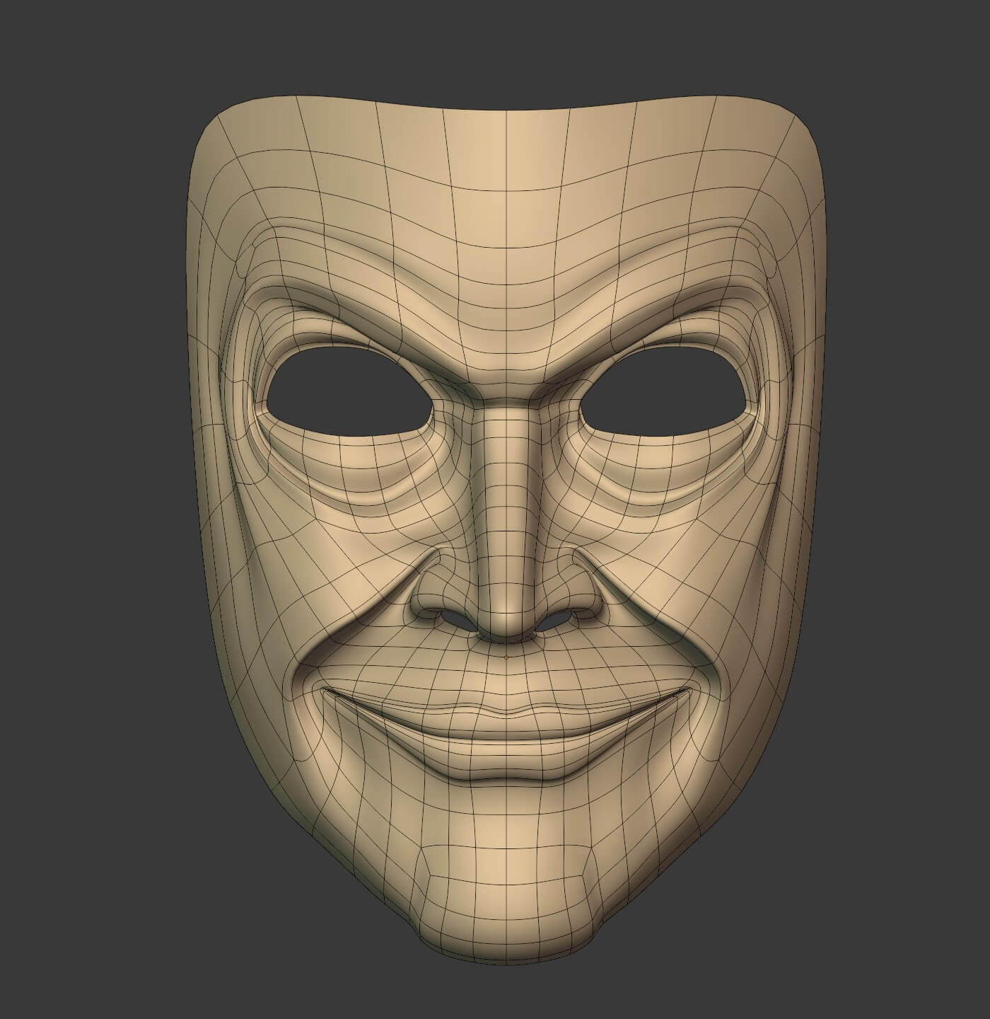 Man Mask - Original Design 3D Model by Ocstard