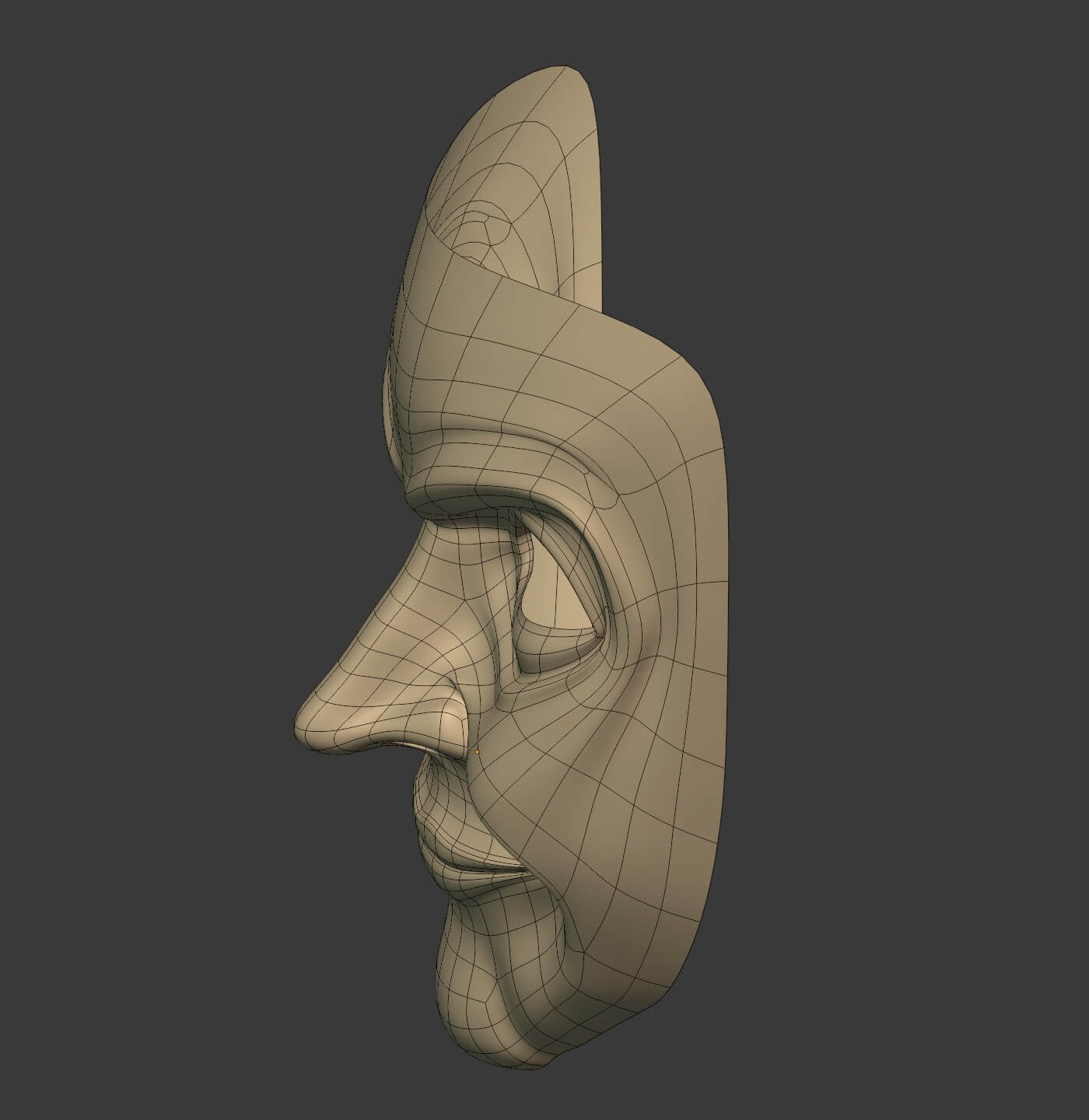 Man Mask - Original Design 3D Model by Ocstard