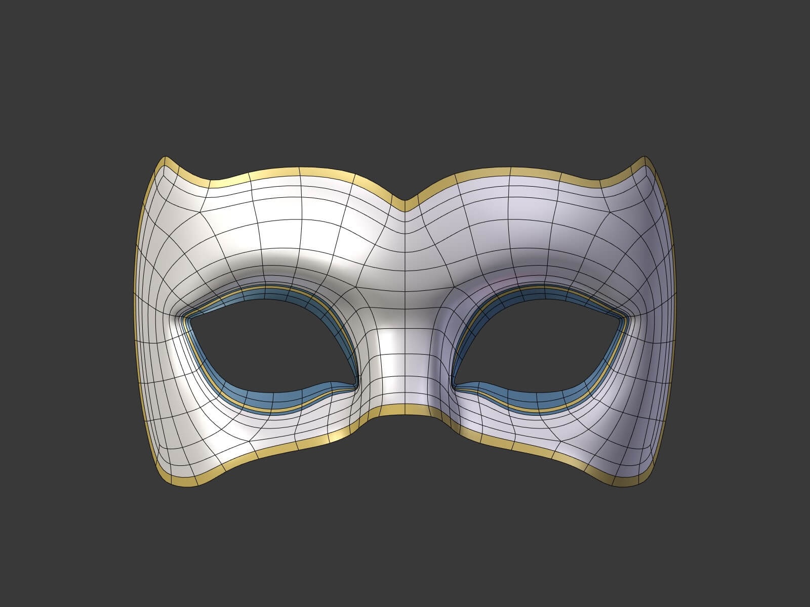 Mardi Gras Mask - 3D Model by Ocstard