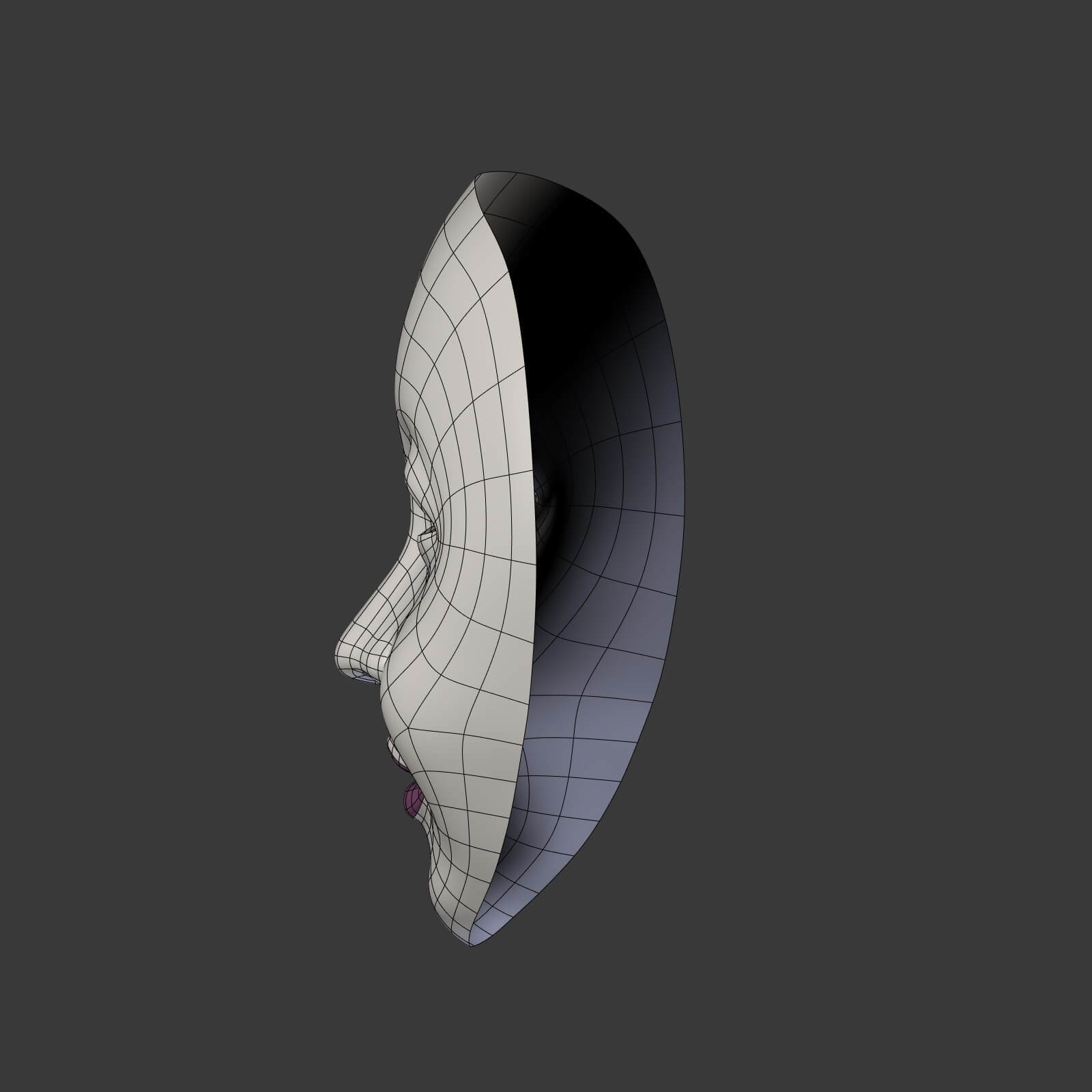 Woman Mask 1 - 3D Model by Ocstard