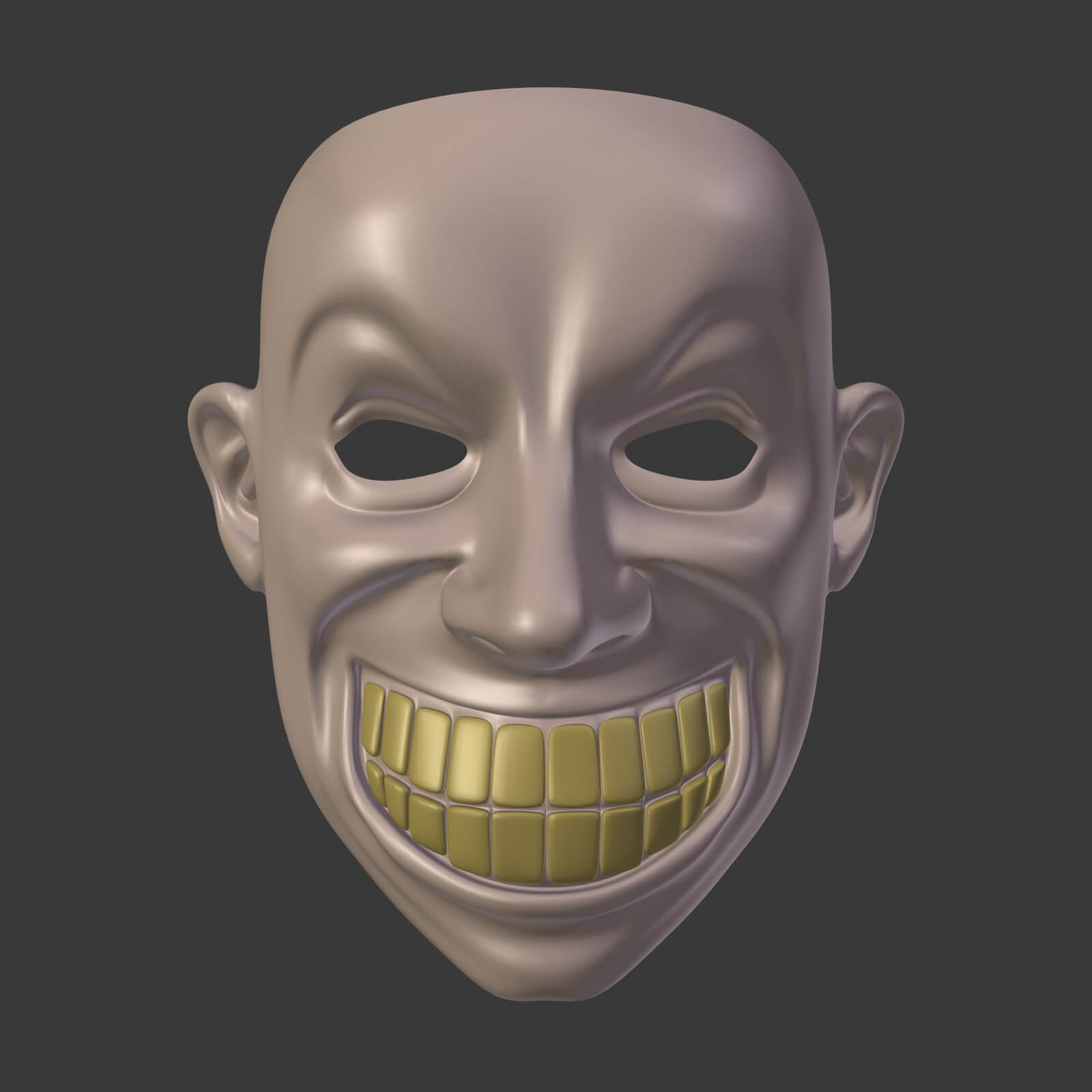 Mask Theater Clown V4 - 3D Model by Ocstard