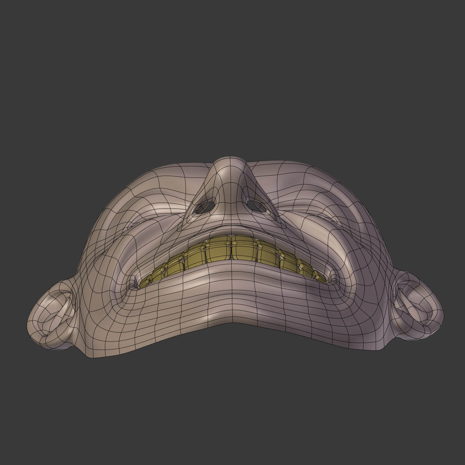 Mask Theater Clown V4 - 3D Model by Ocstard