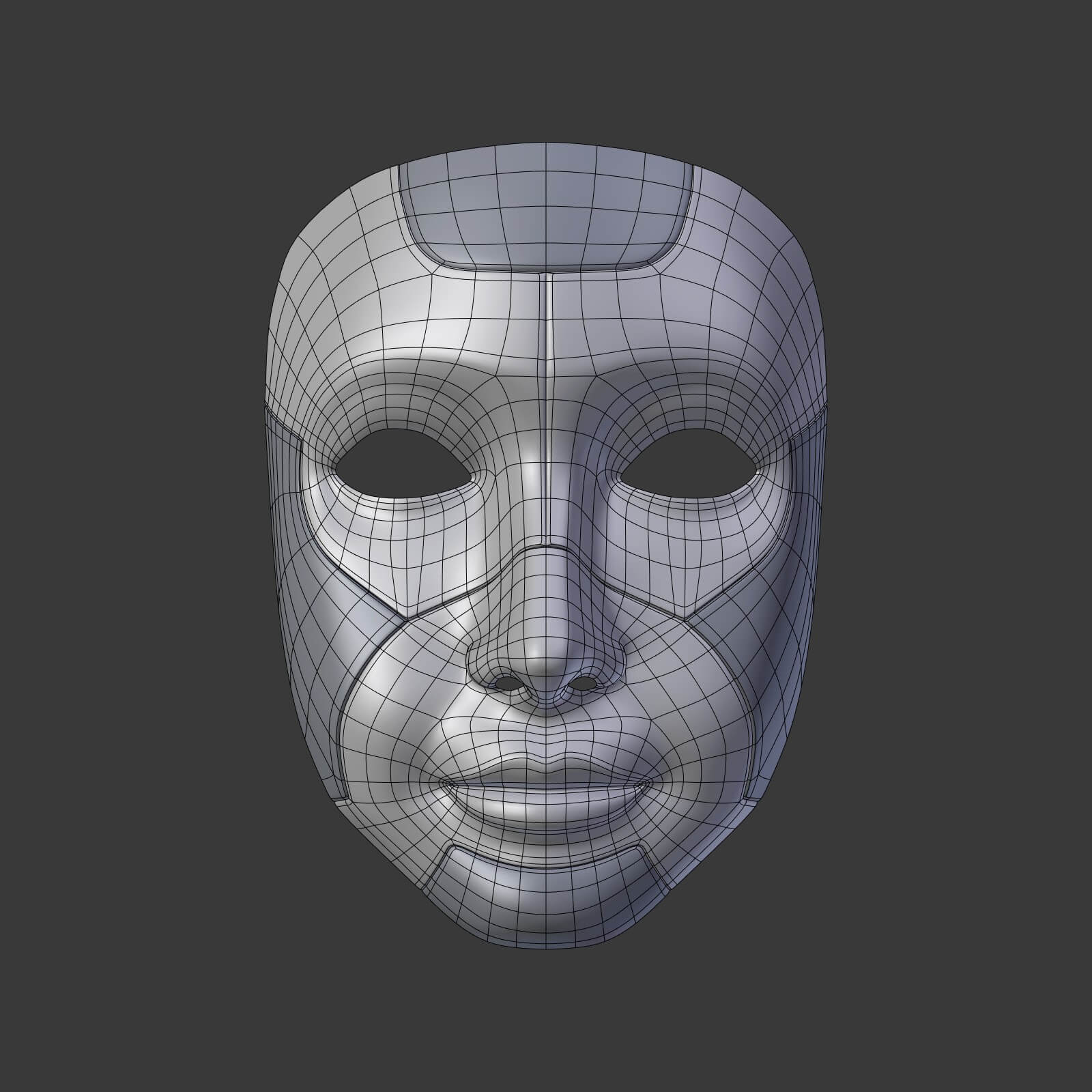 Robot Face Mask - 3D Model by Ocstard