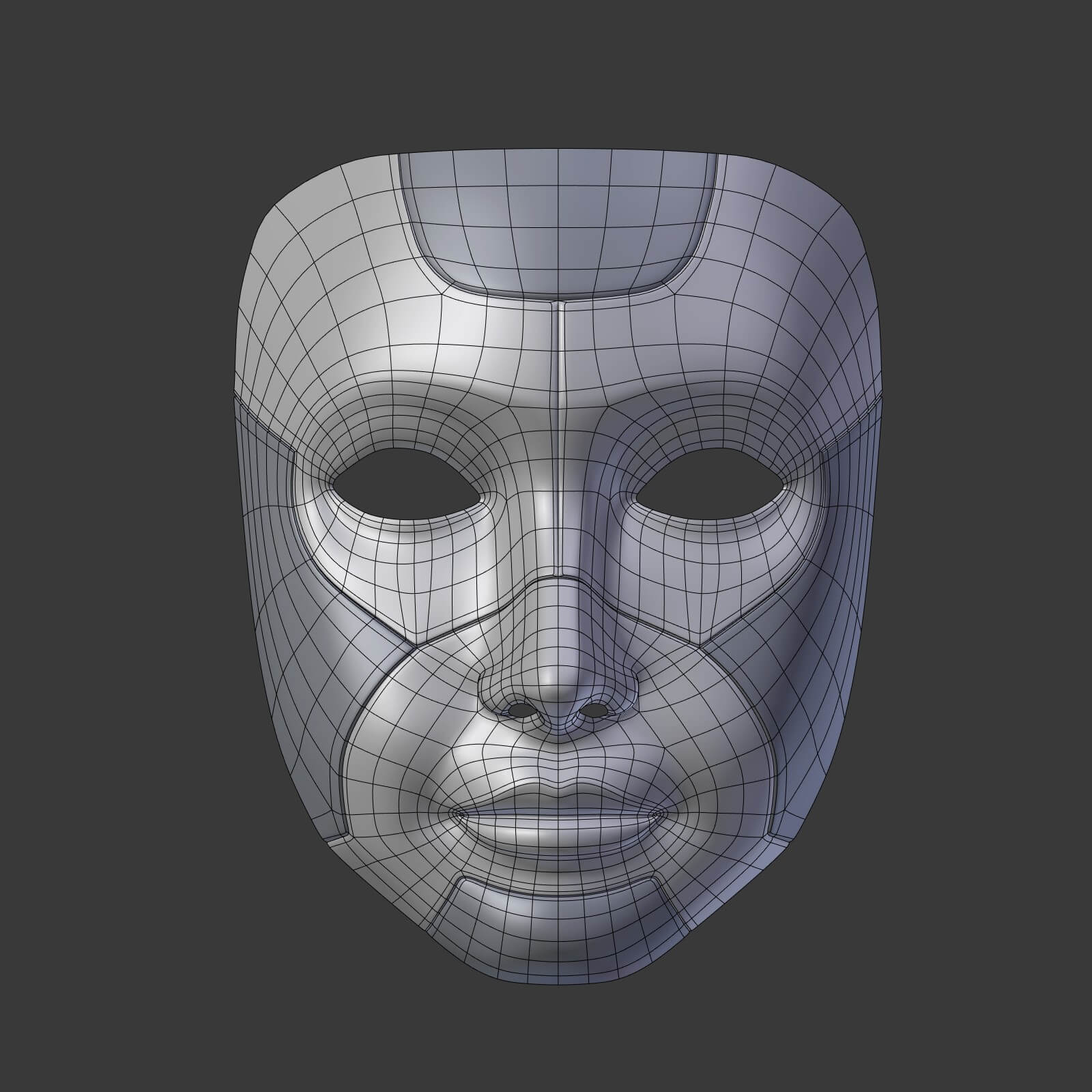 Robot Face Mask - 3D Model by Ocstard