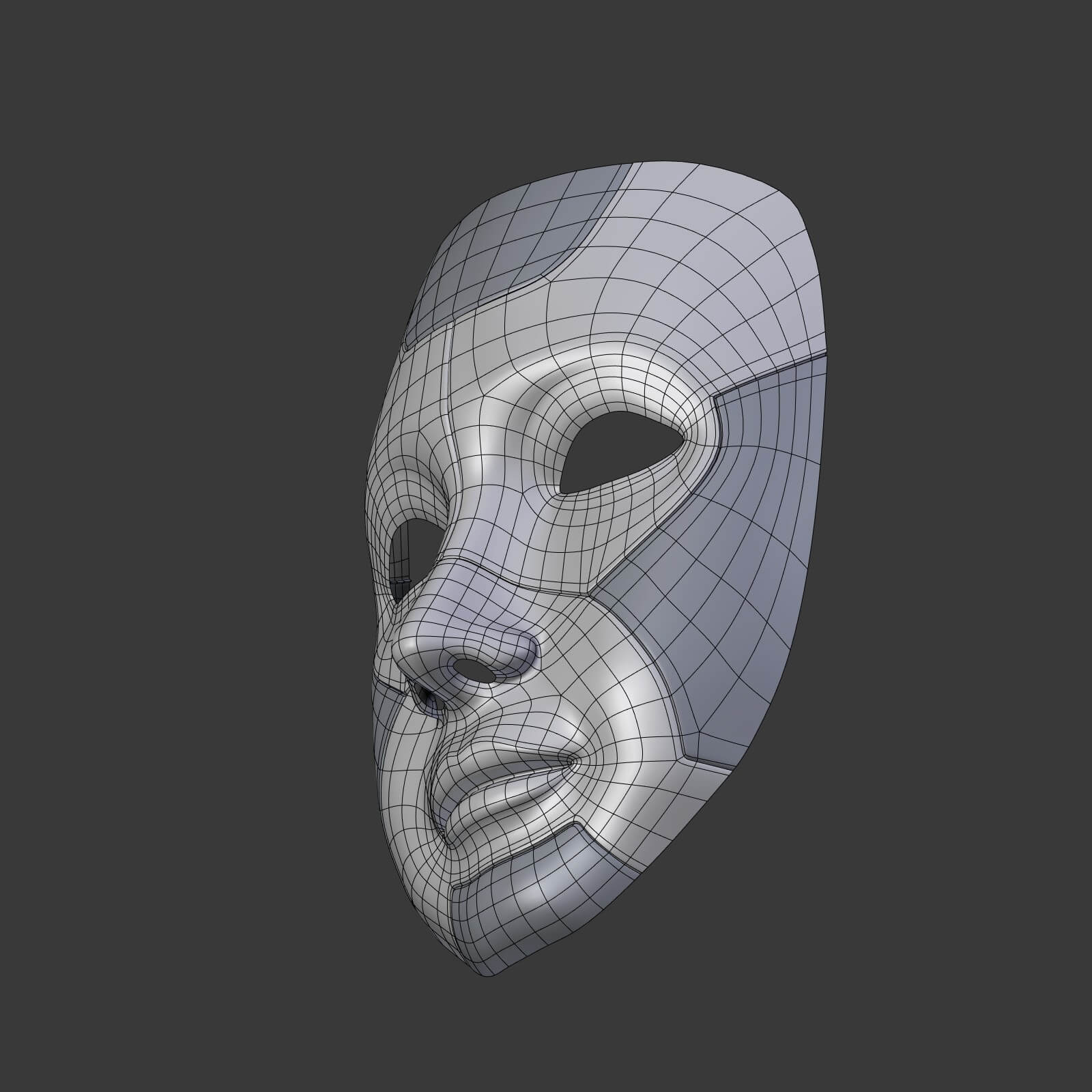 Robot Face Mask - 3D Model by Ocstard