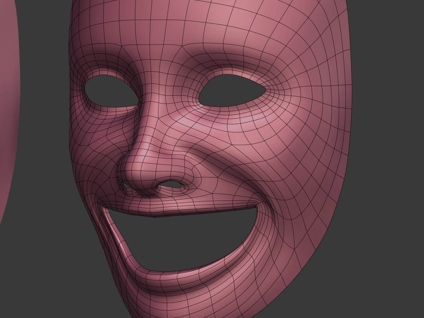 Theater Masks V3 - 3D Model by Ocstard