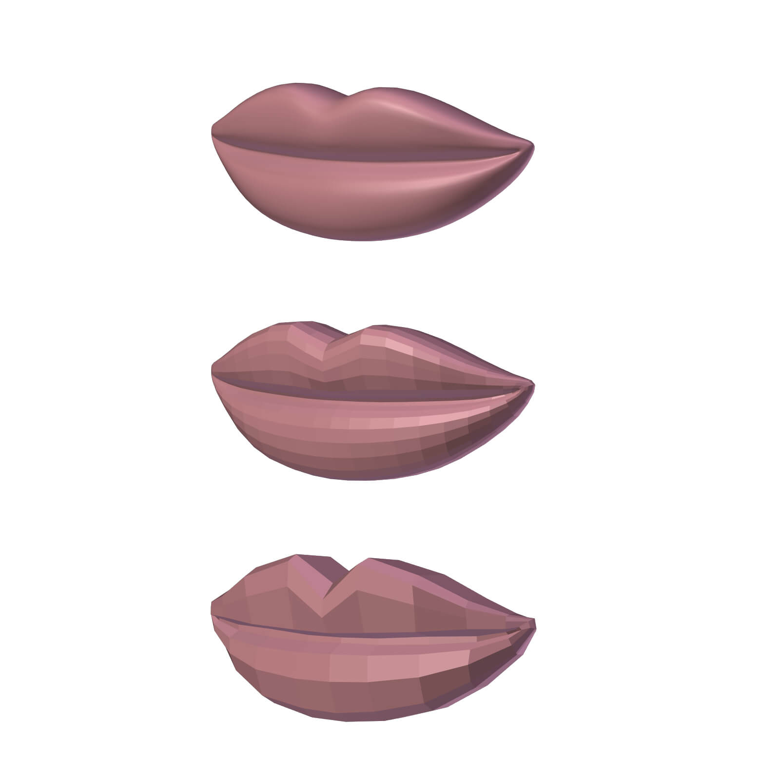 Cartoon Mouth - Lips 3D Model by Ocstard