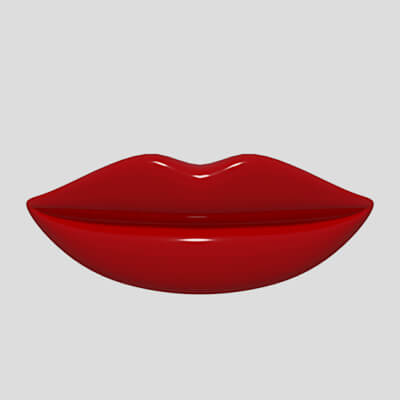 Cartoon Mouth - Lips 3D Model by Ocstard