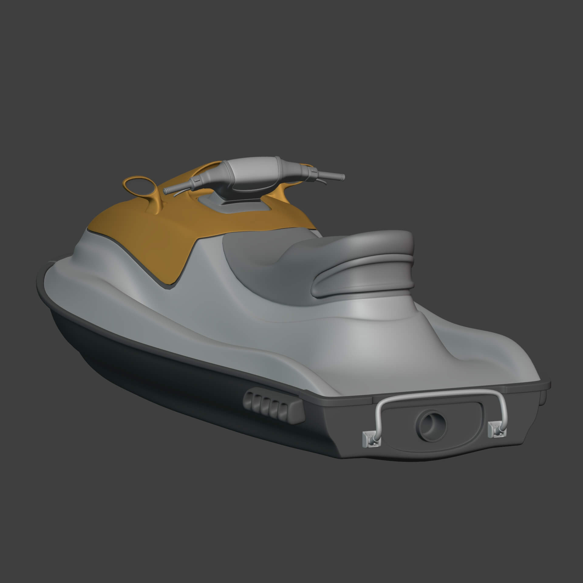 Generic Jet Ski - 3D Model by Ocstard