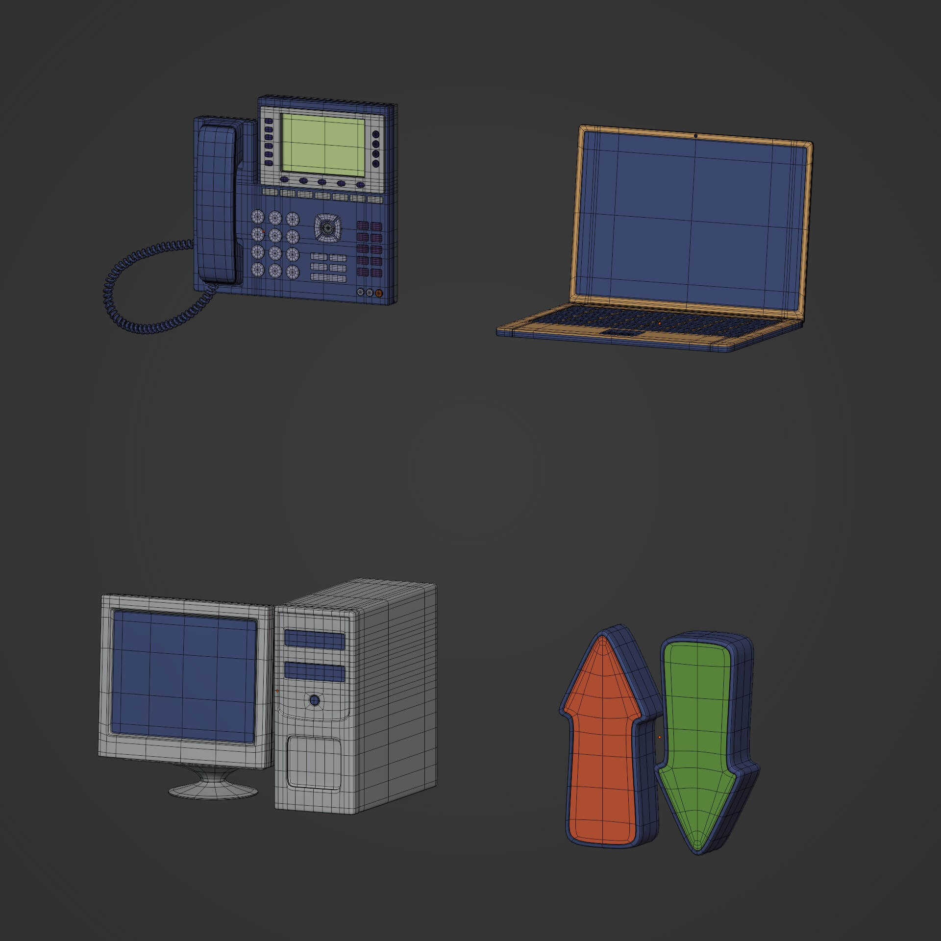 Computer Icons Pack - 3D Model by Ocstard