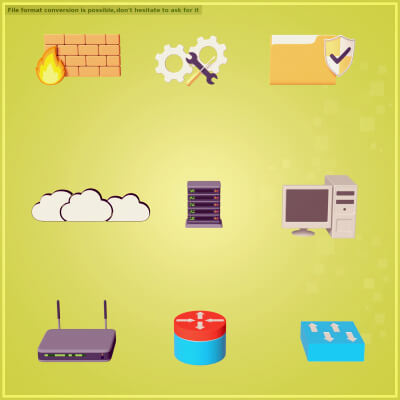 Computer Icons Pack - 3D Model by Ocstard
