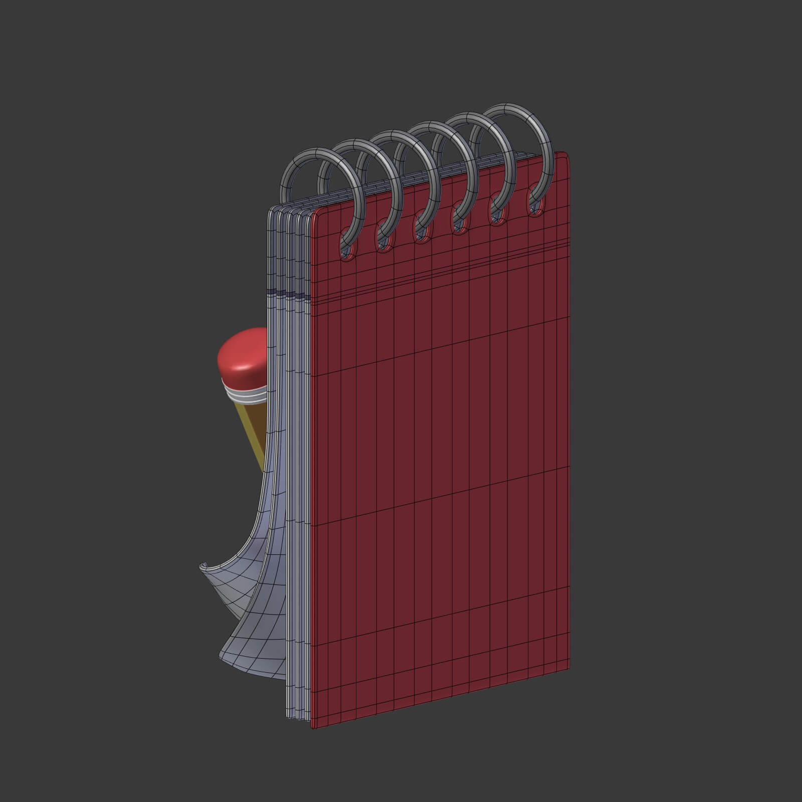 Cartoon Notepad Pack Icons - 3D Model by Ocstard