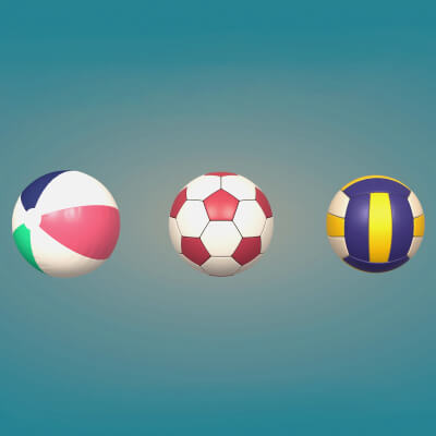Balls Collection - 3D Model by Ocstard