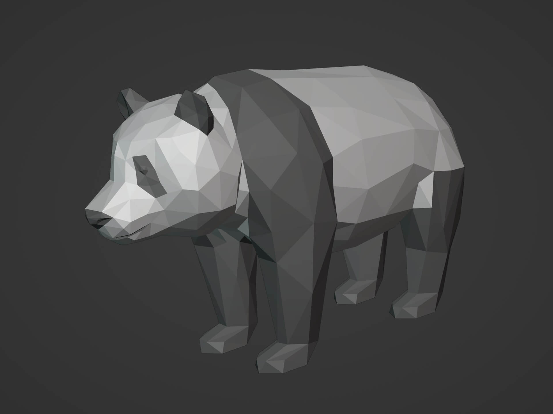 Panda Bear - 3D Model by Ocstard