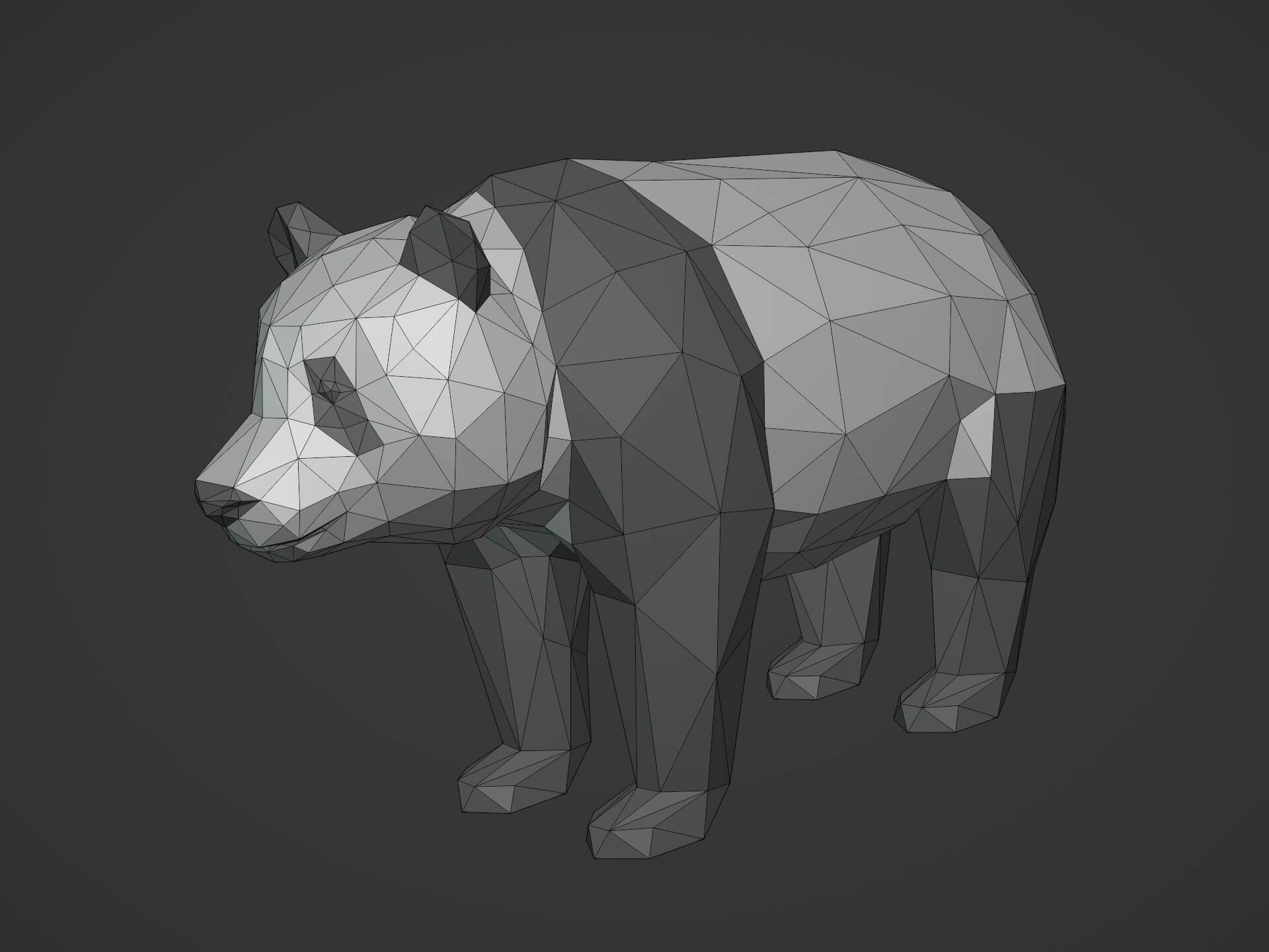 Panda Bear - 3D Model by Ocstard