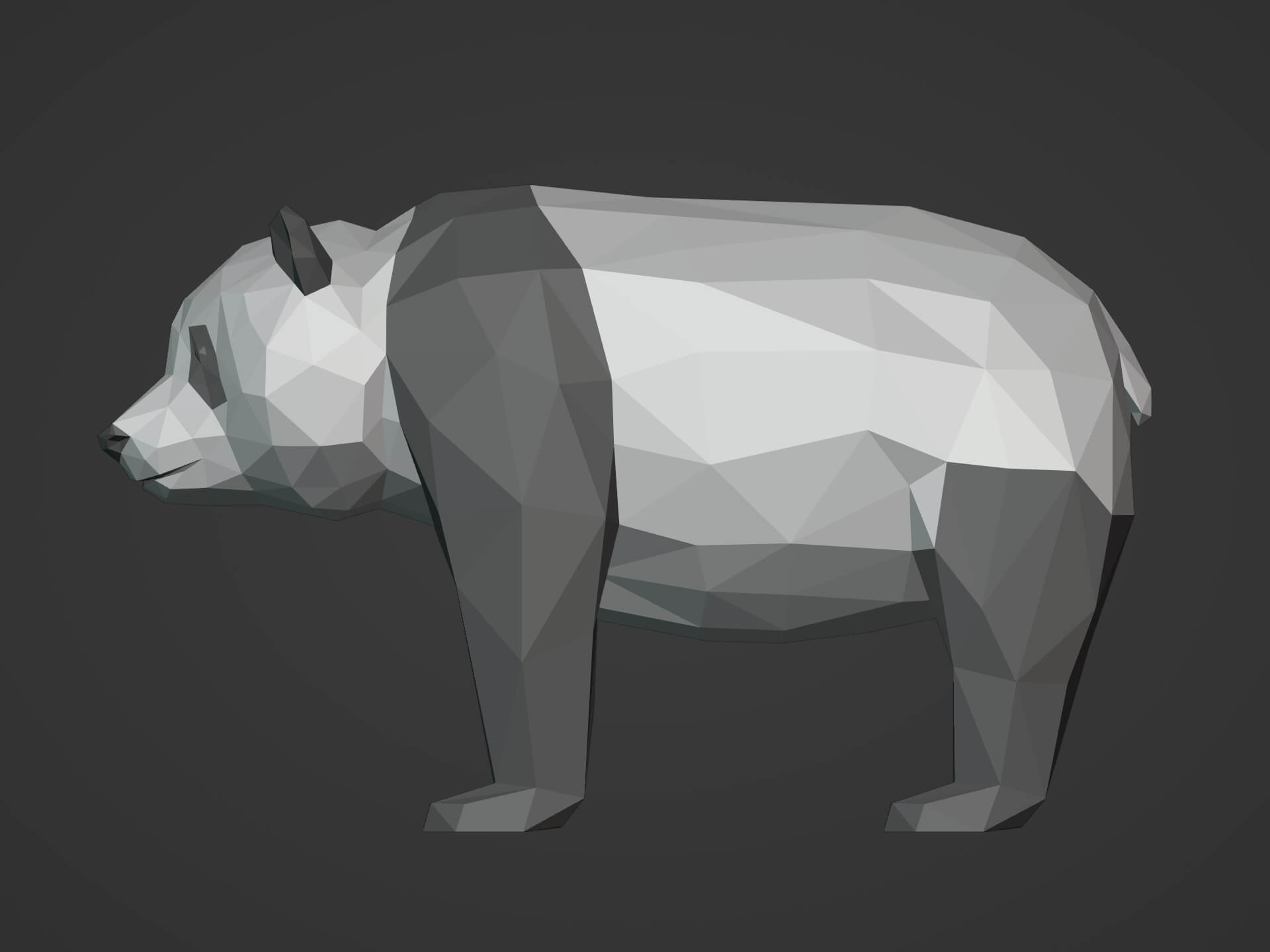 Panda Bear - 3D Model by Ocstard