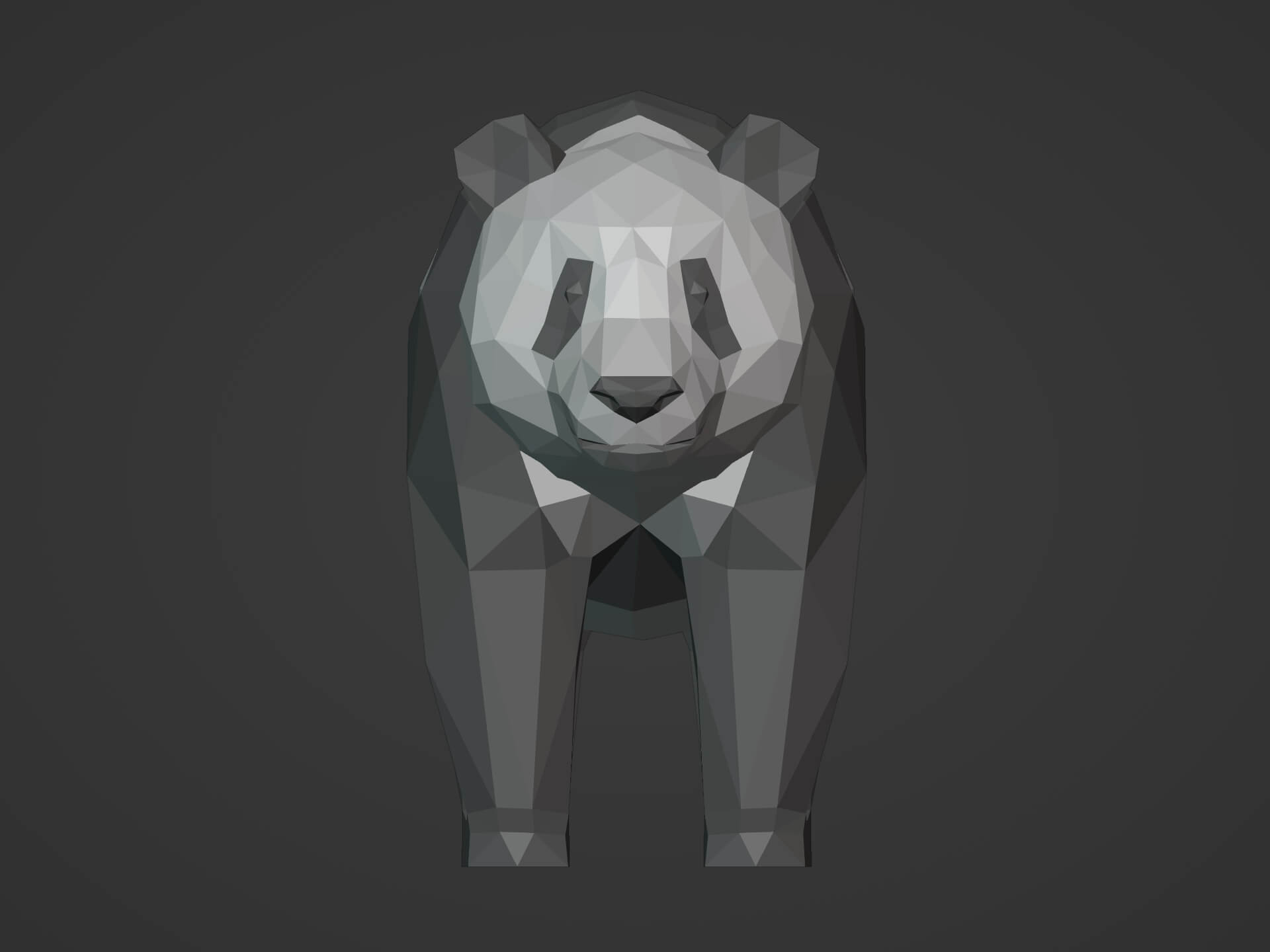 Panda Bear - 3D Model by Ocstard