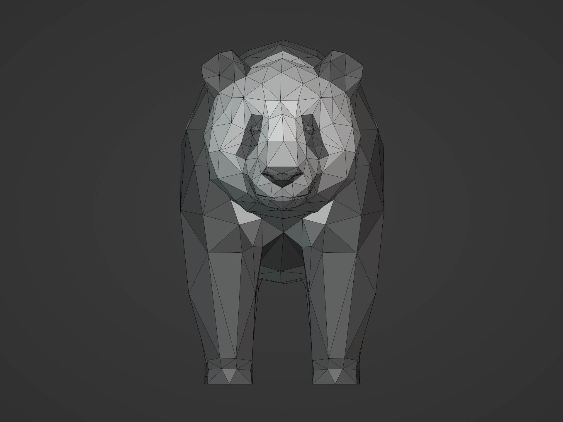 Panda Bear - 3D Model by Ocstard