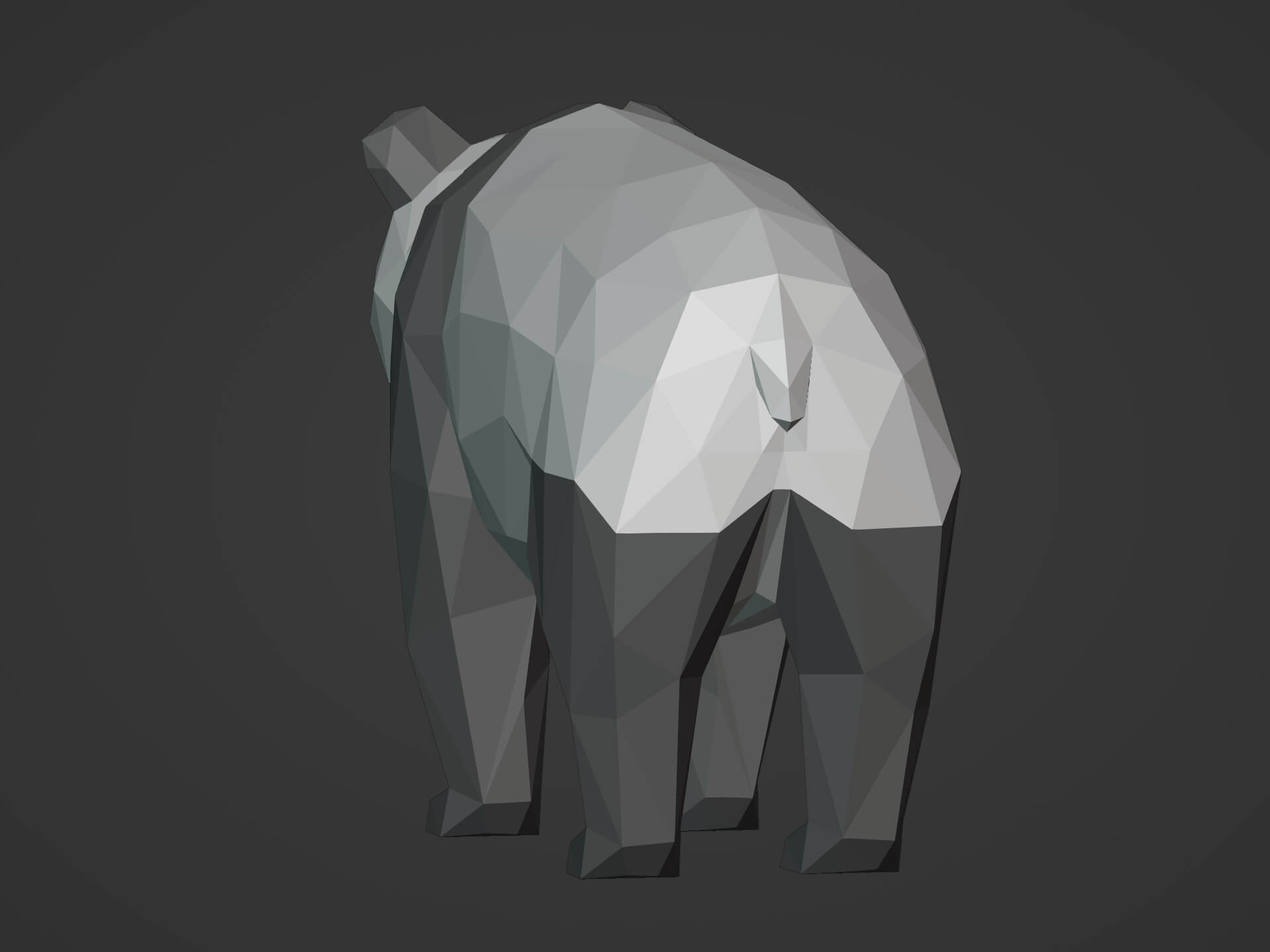 Panda Bear - 3D Model by Ocstard