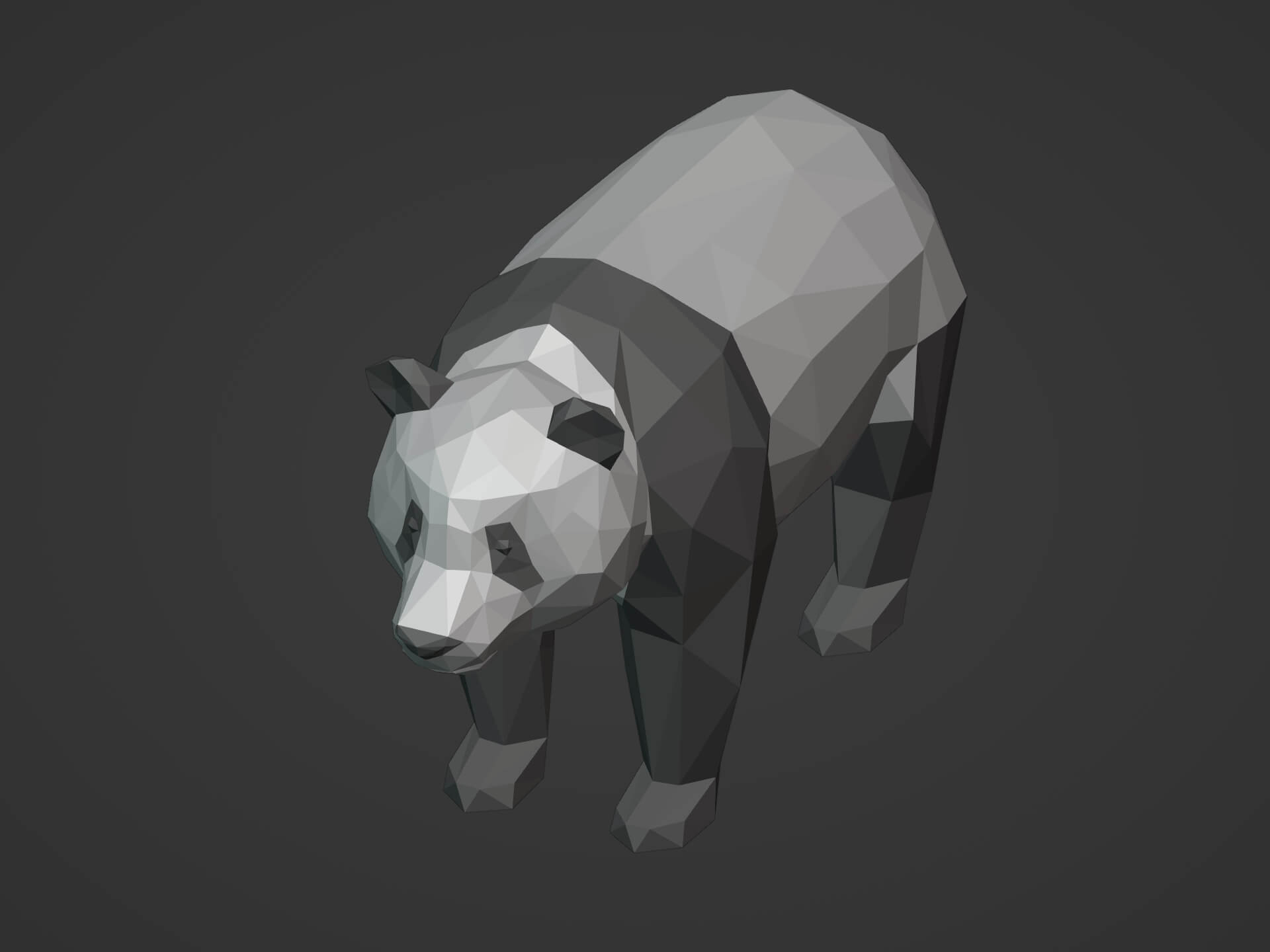 Panda Bear - 3D Model by Ocstard