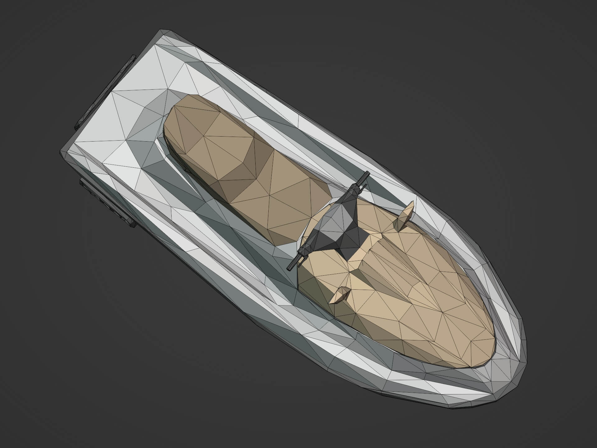Low Poly Jetski - 3D Model by Ocstard