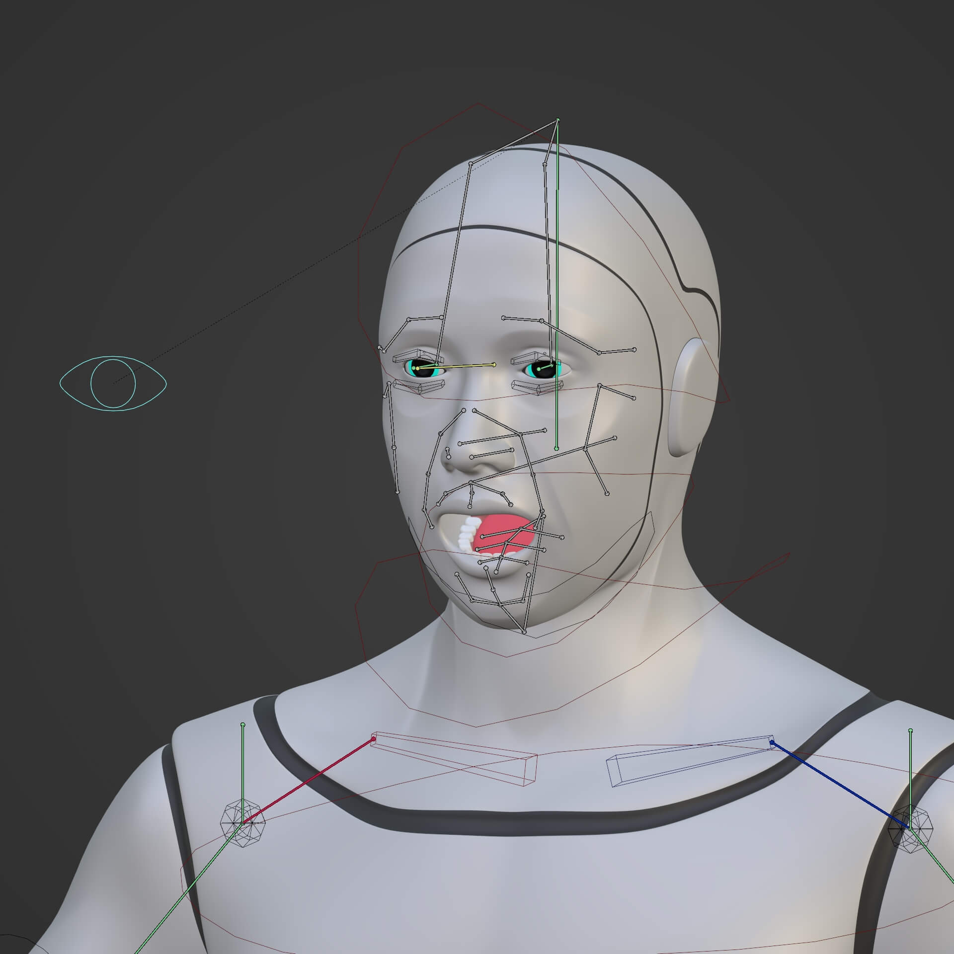 Humanoid Robot - 3D Model by Ocstard