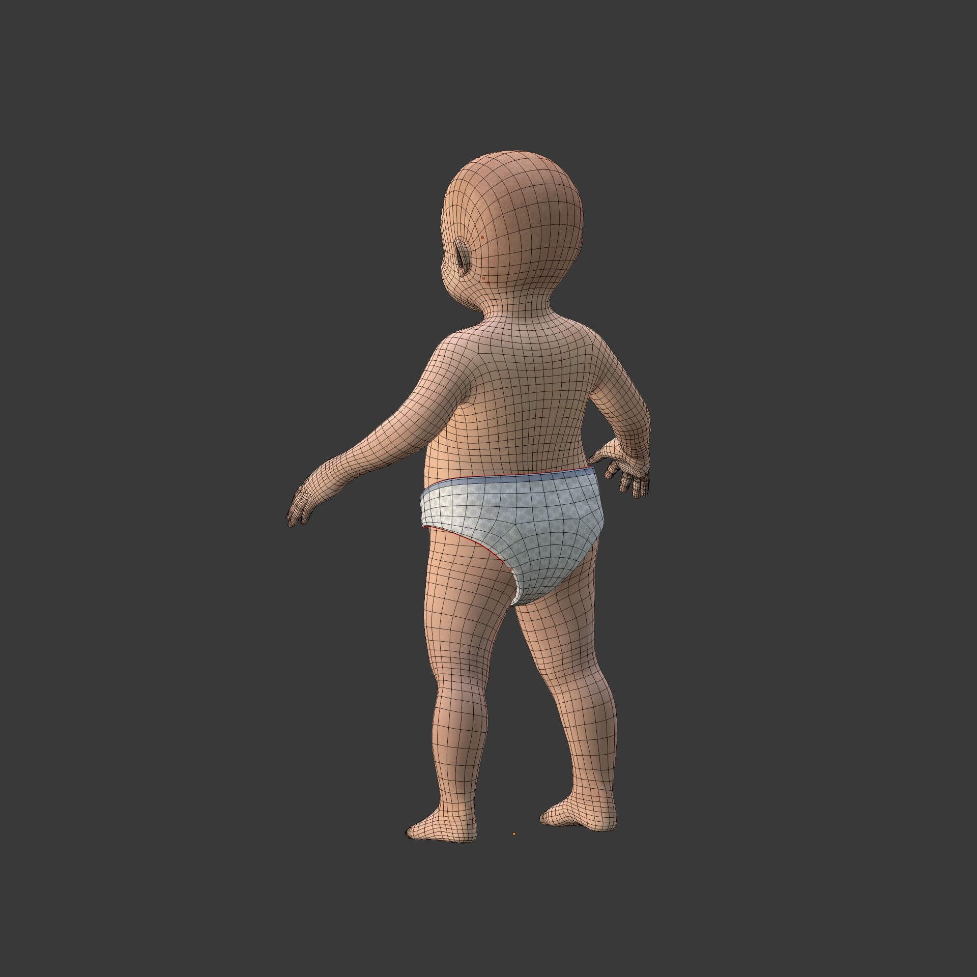 Baby - 3 Textures 3D Model by Ocstard