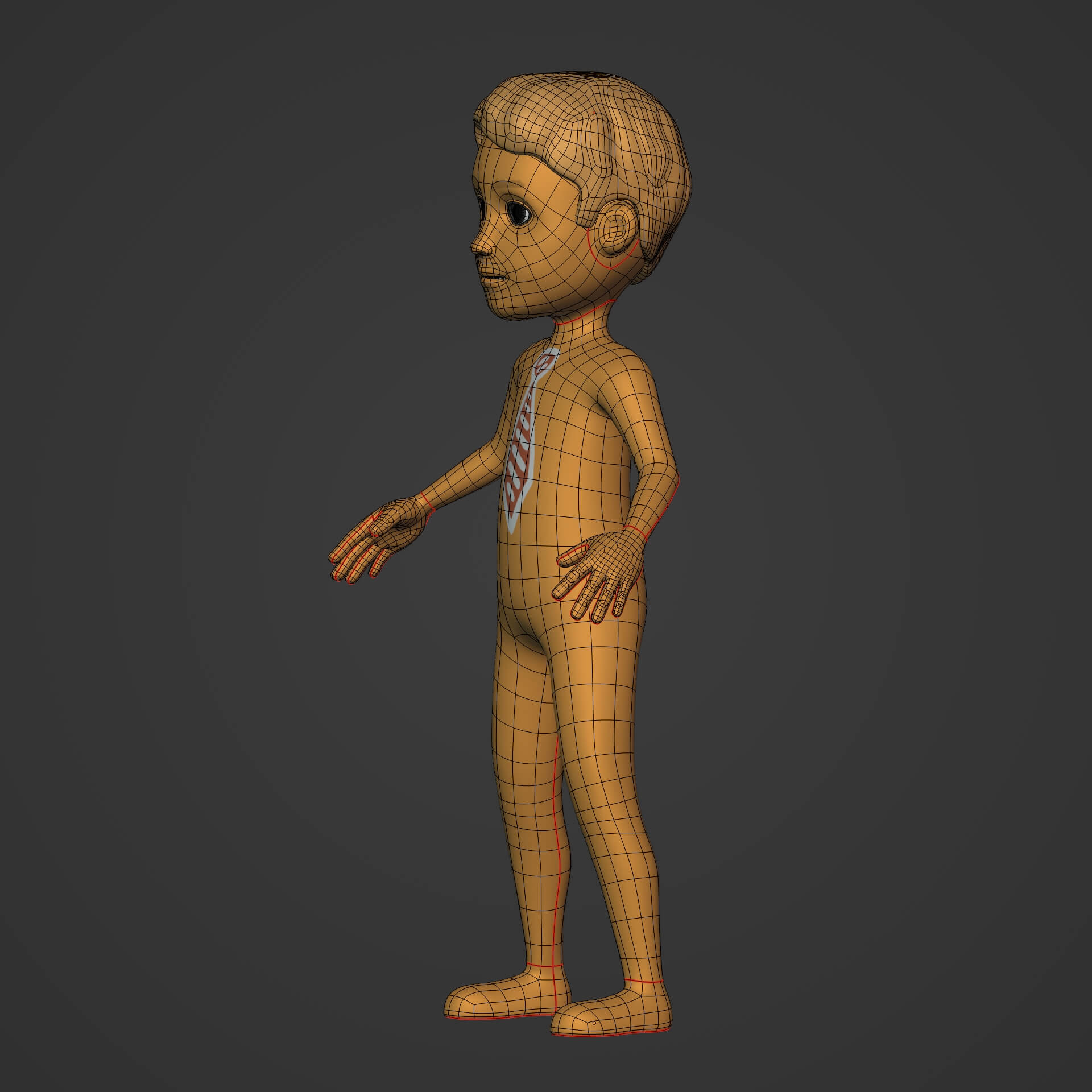 Rigged Character - 3D Model by Ocstard