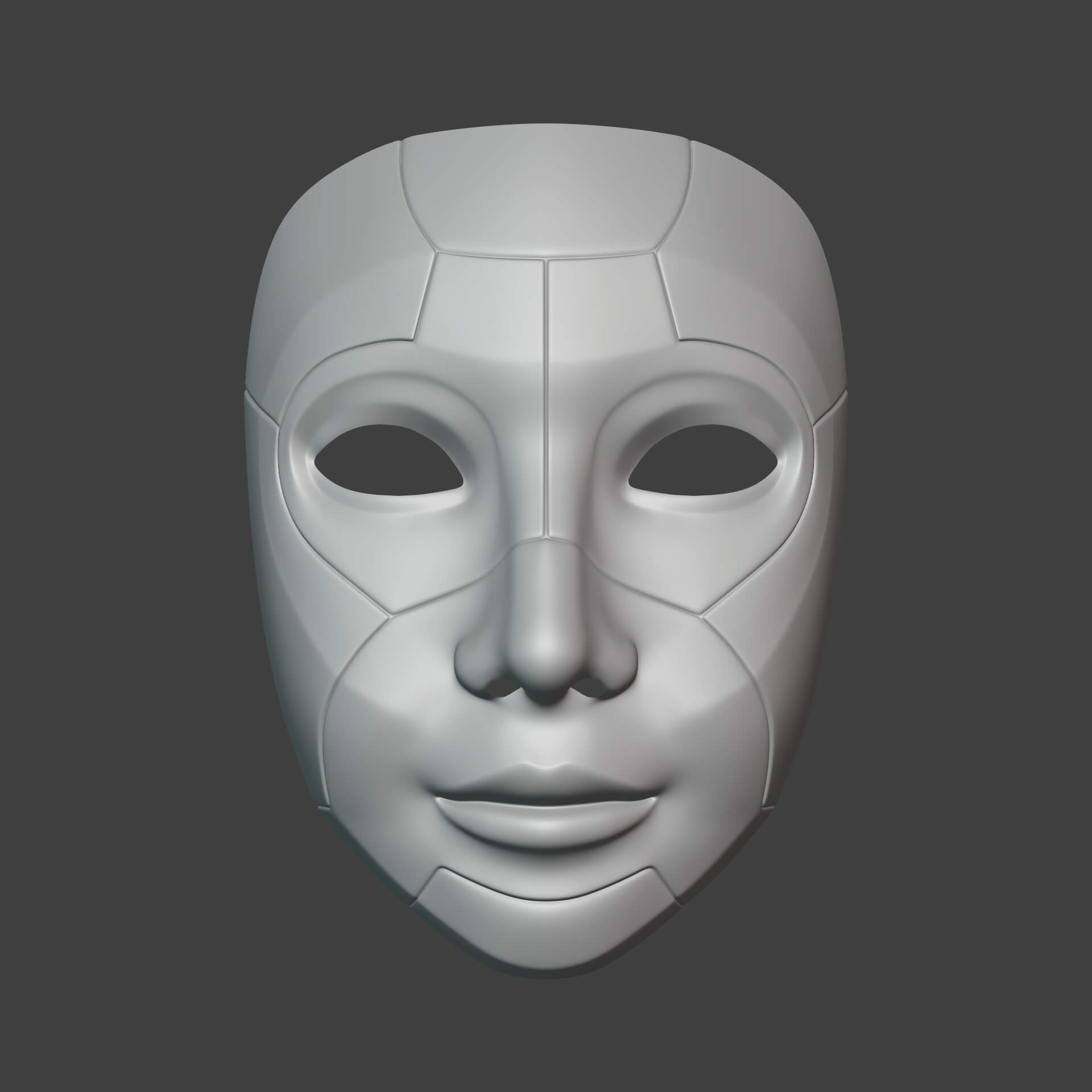 Robot Head - Mask 3D Model by Ocstard