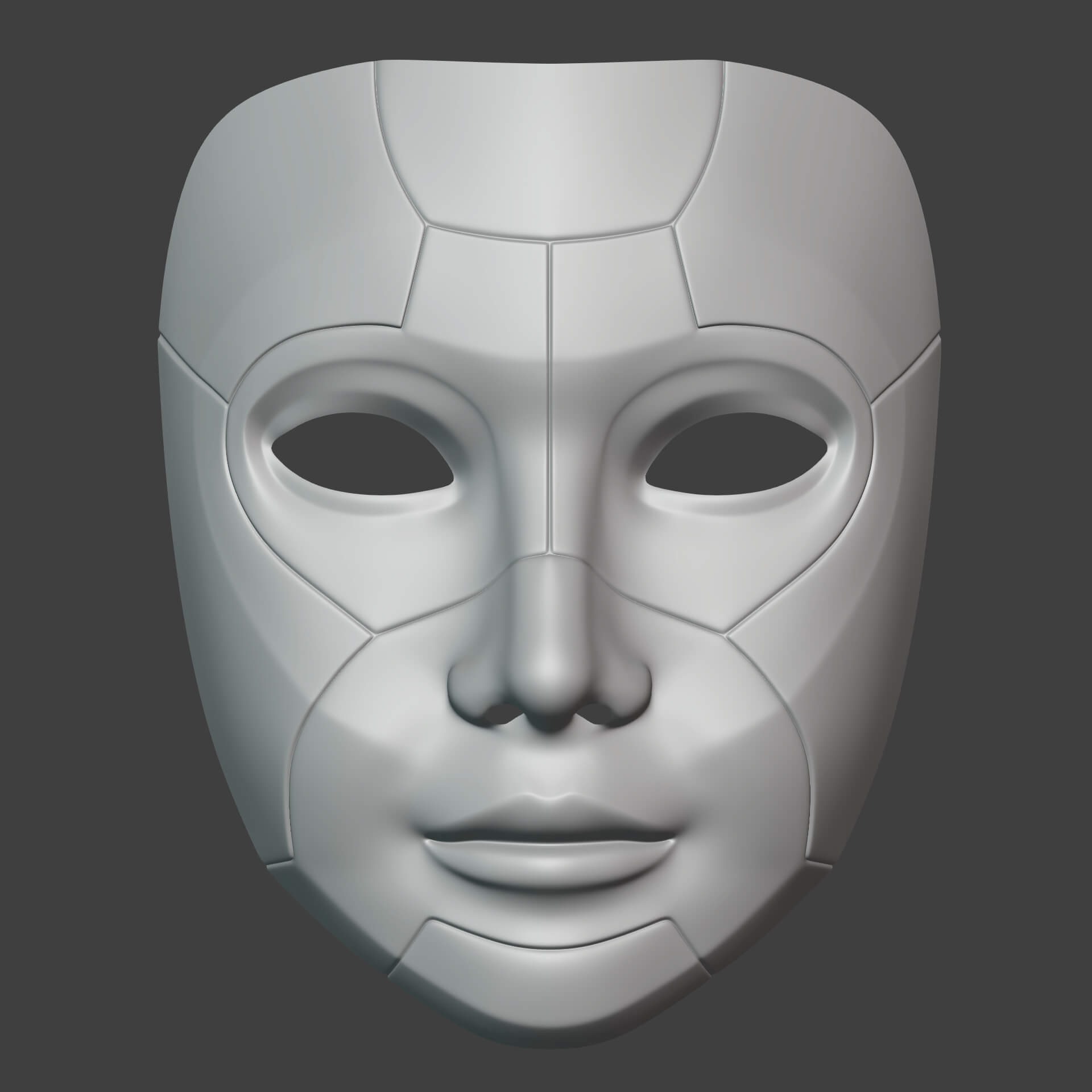 Robot Head - Mask 3D Model by Ocstard