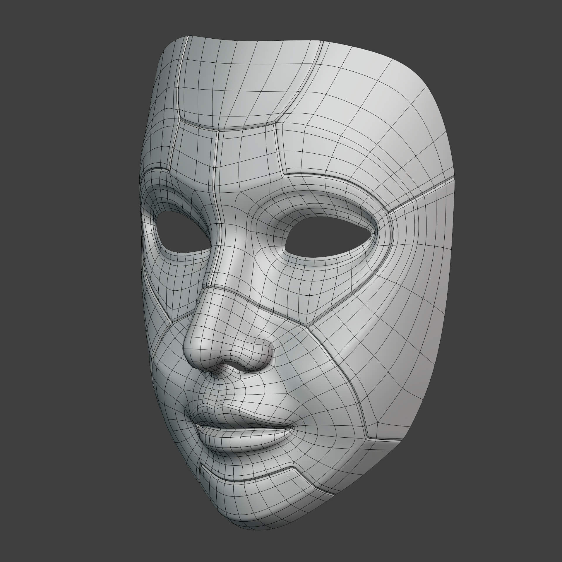Robot Head - Mask 3D Model by Ocstard