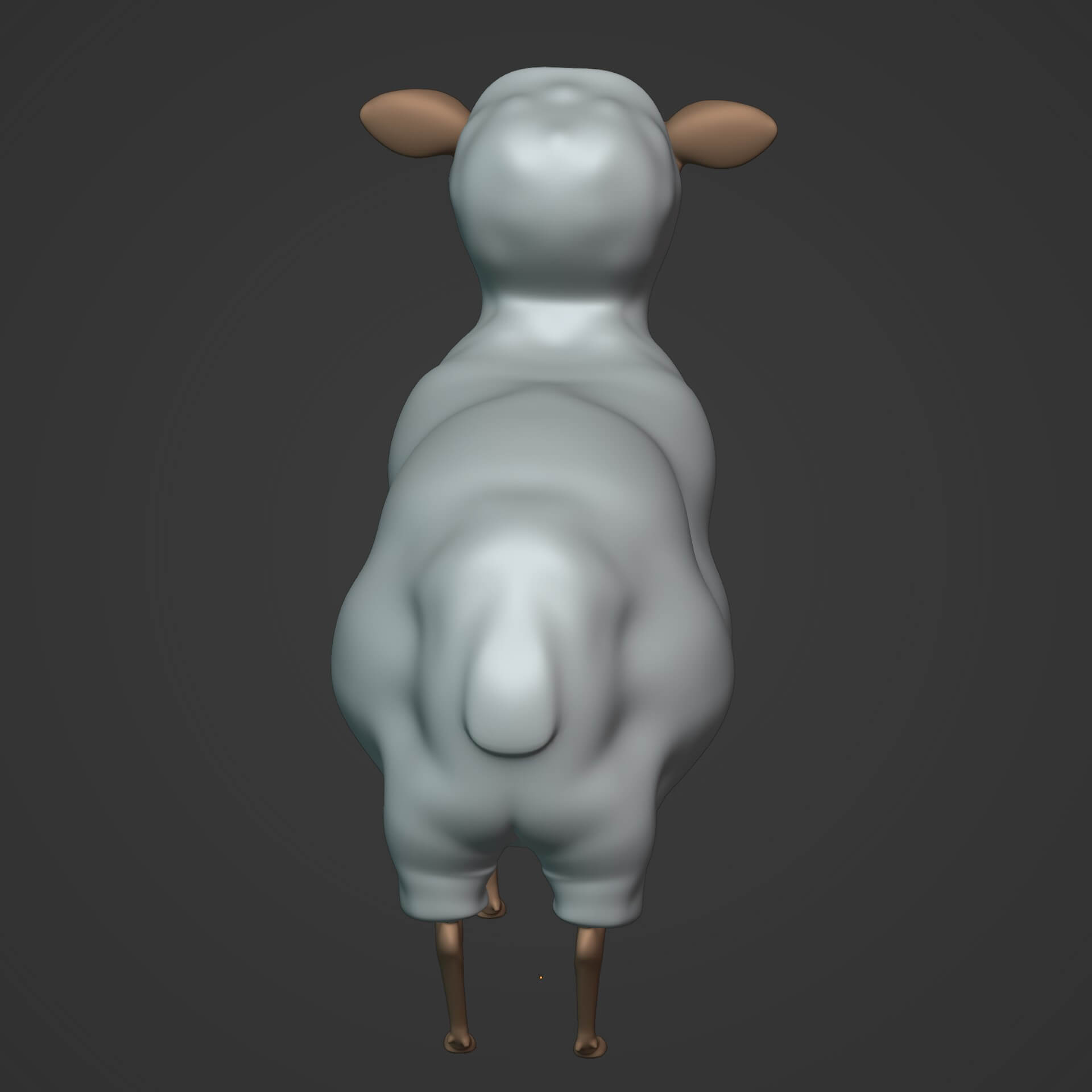 Cartoon Sheep - 3D Model by Ocstard