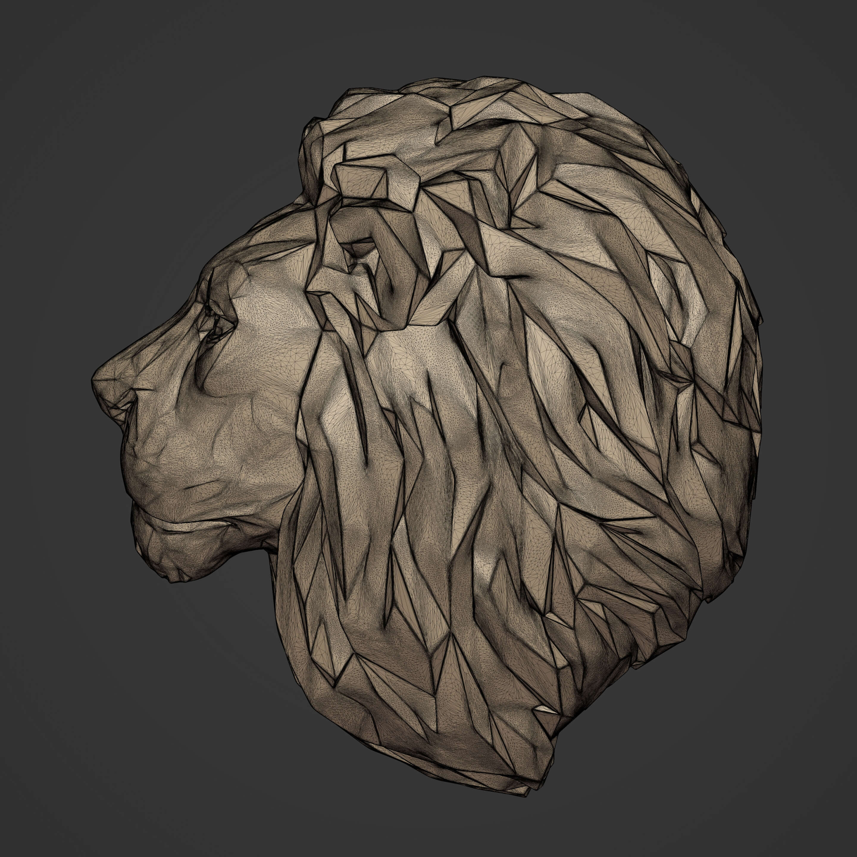 Lion ---------- 3D Print Model by Ocstard
